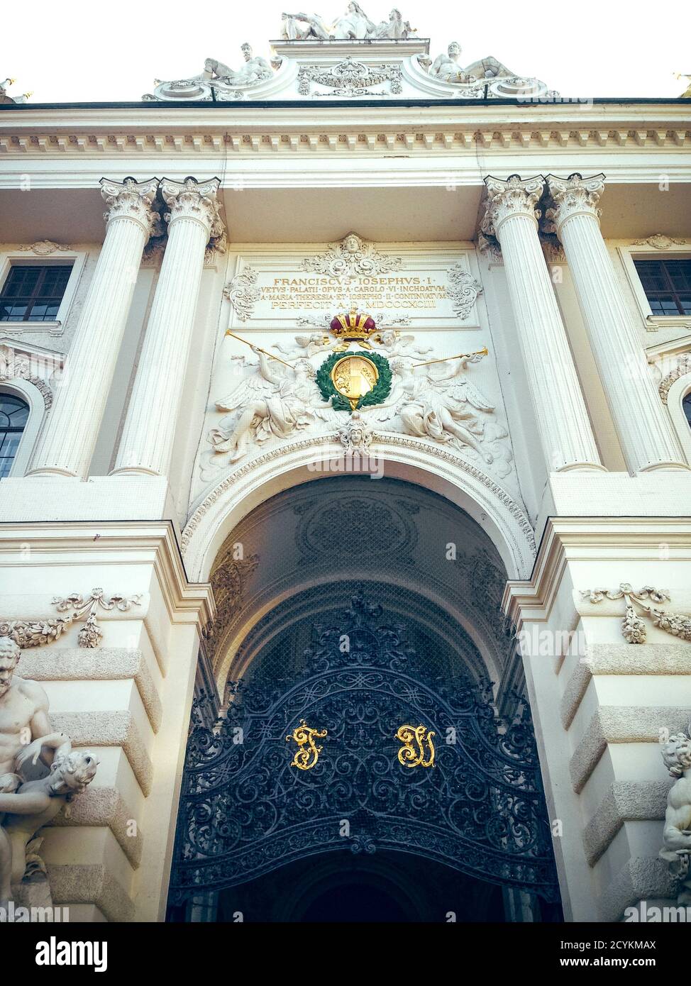 Wien, Austria - The Hofburg Palace in Vienna, ancient baroque imperial ...
