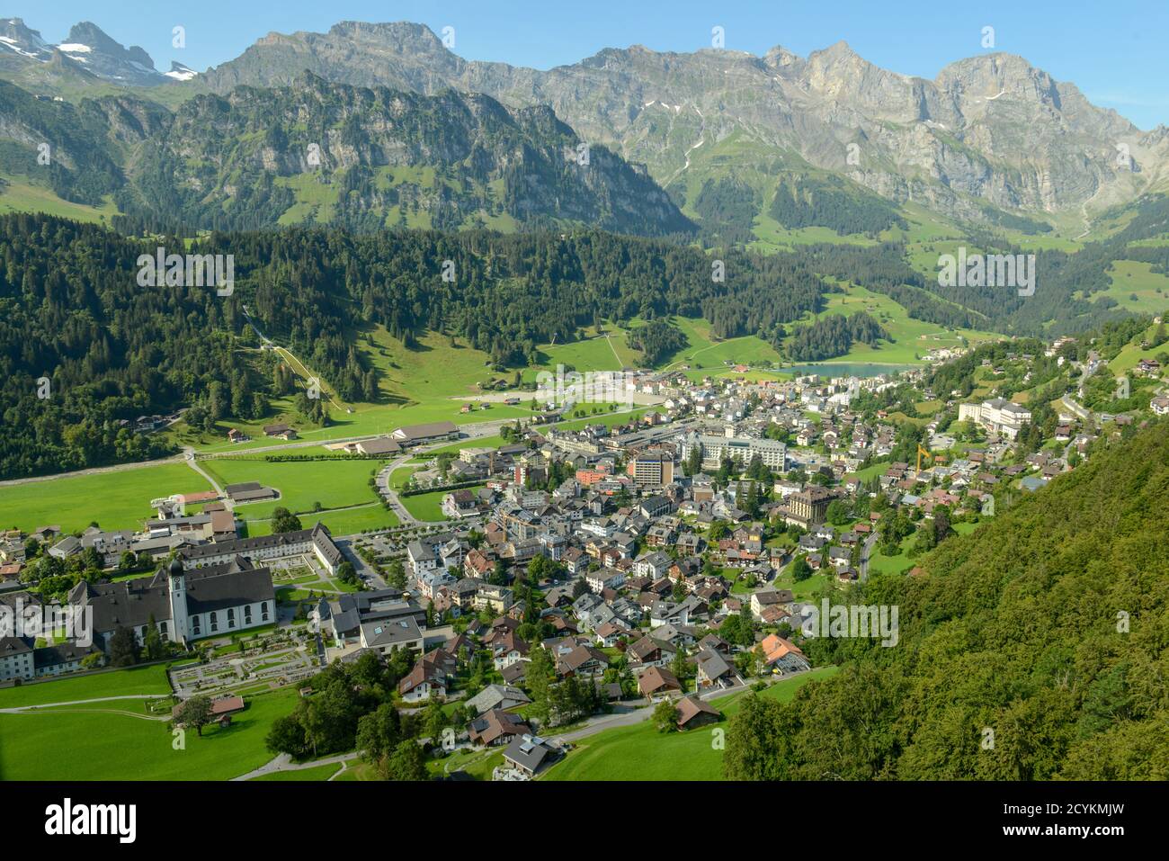 The village of Engelberg in the Swiss alps Stock Photo - Alamy