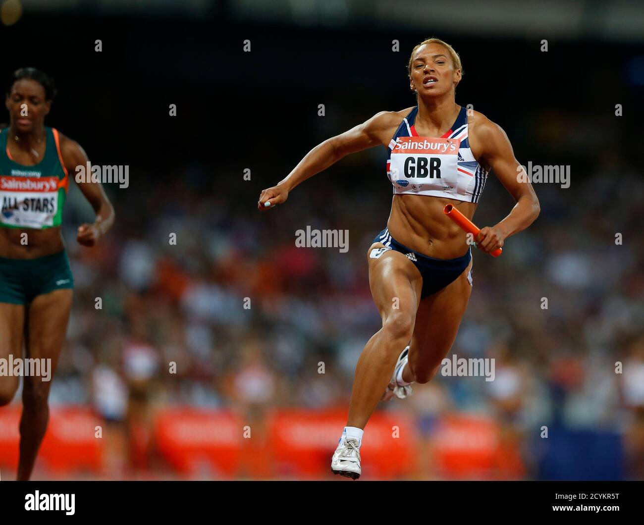 Women's 4x100m relay race hi-res stock photography and images - Alamy