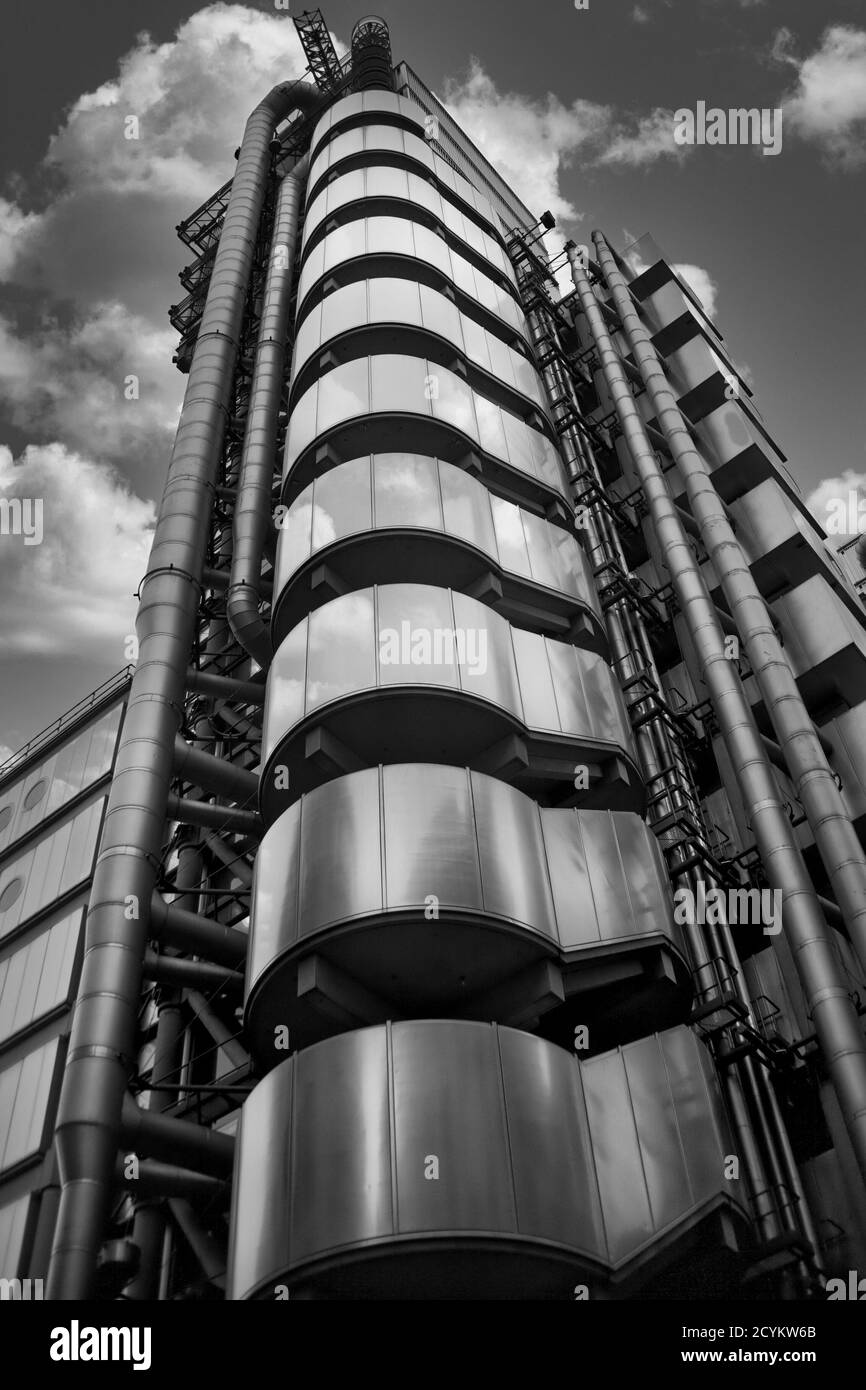 Silver building architecture Black and White Stock Photos & Images - Alamy