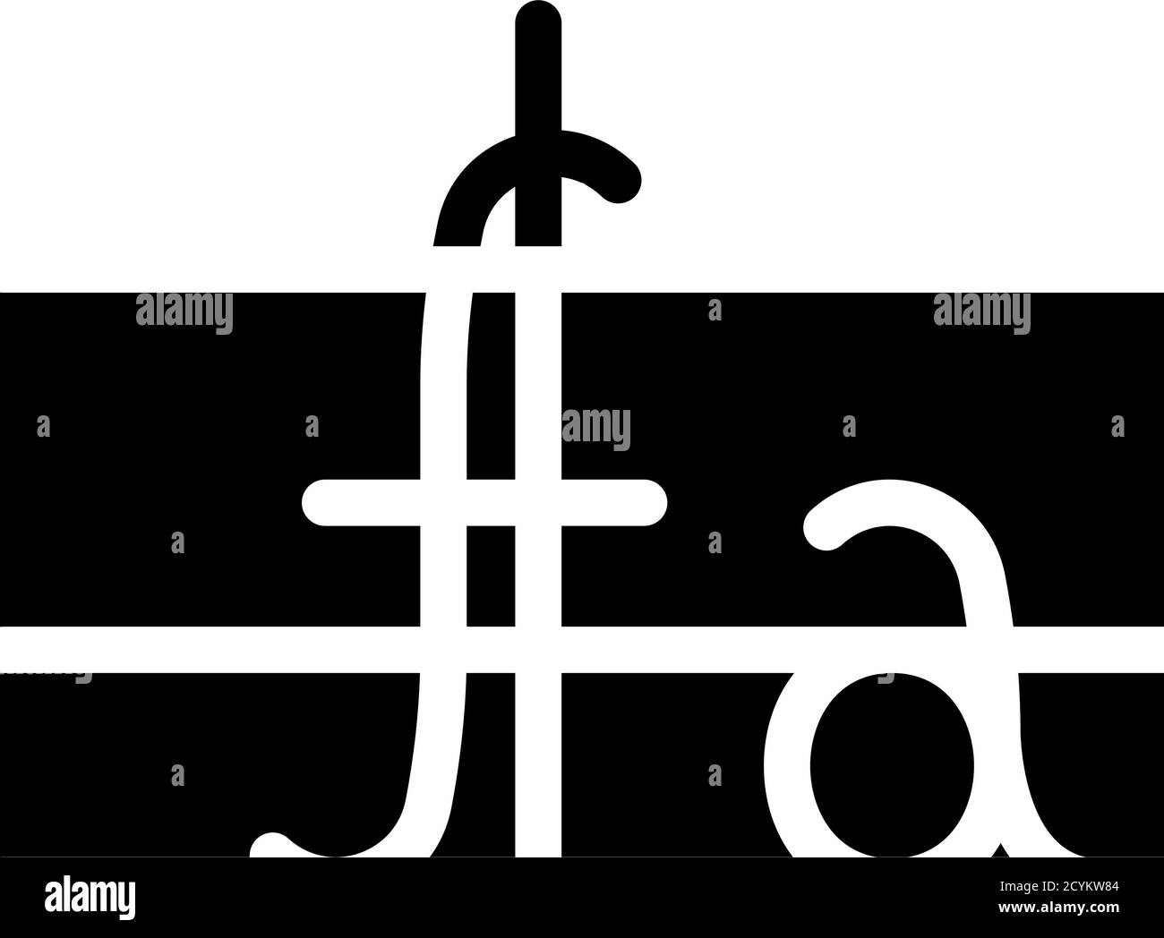 mathematical function glyph icon vector black illustration Stock Vector ...