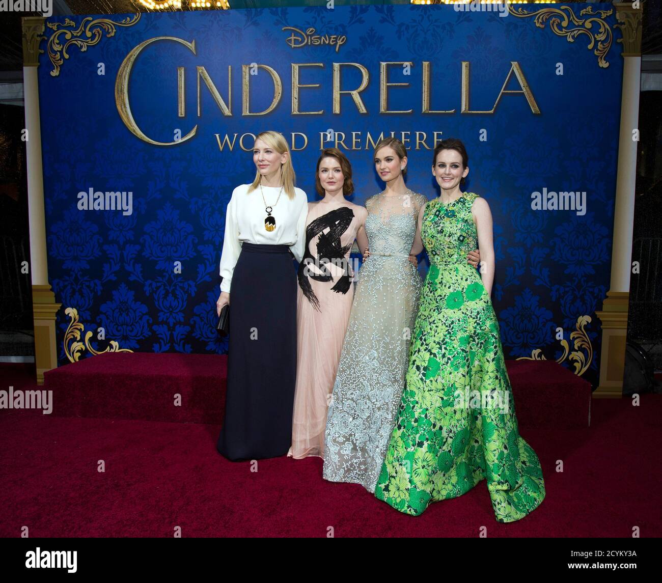 Lily james sophie mcshera cinderella hi-res stock photography and ...