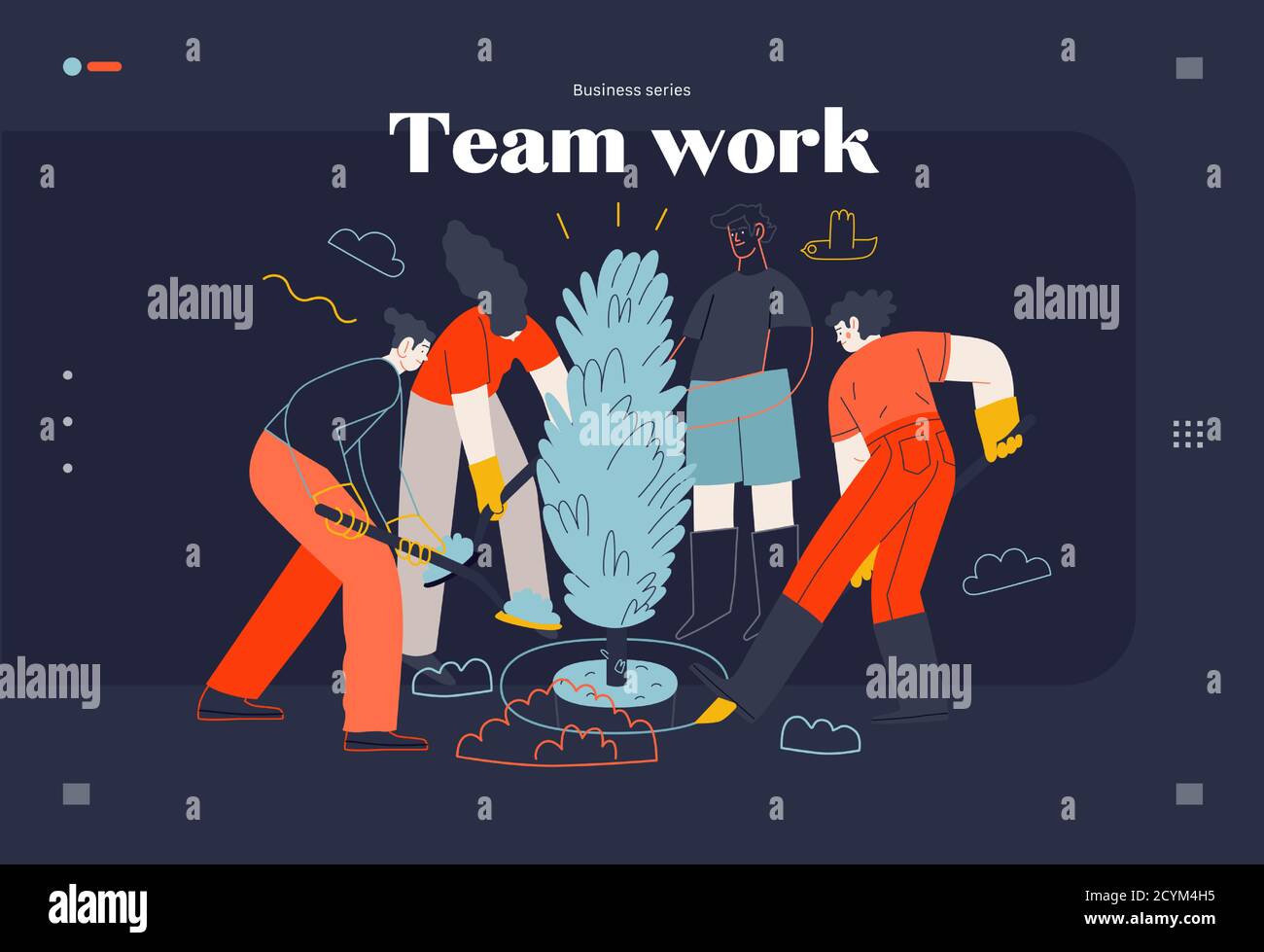 Dig project Stock Vector Images - Alamy