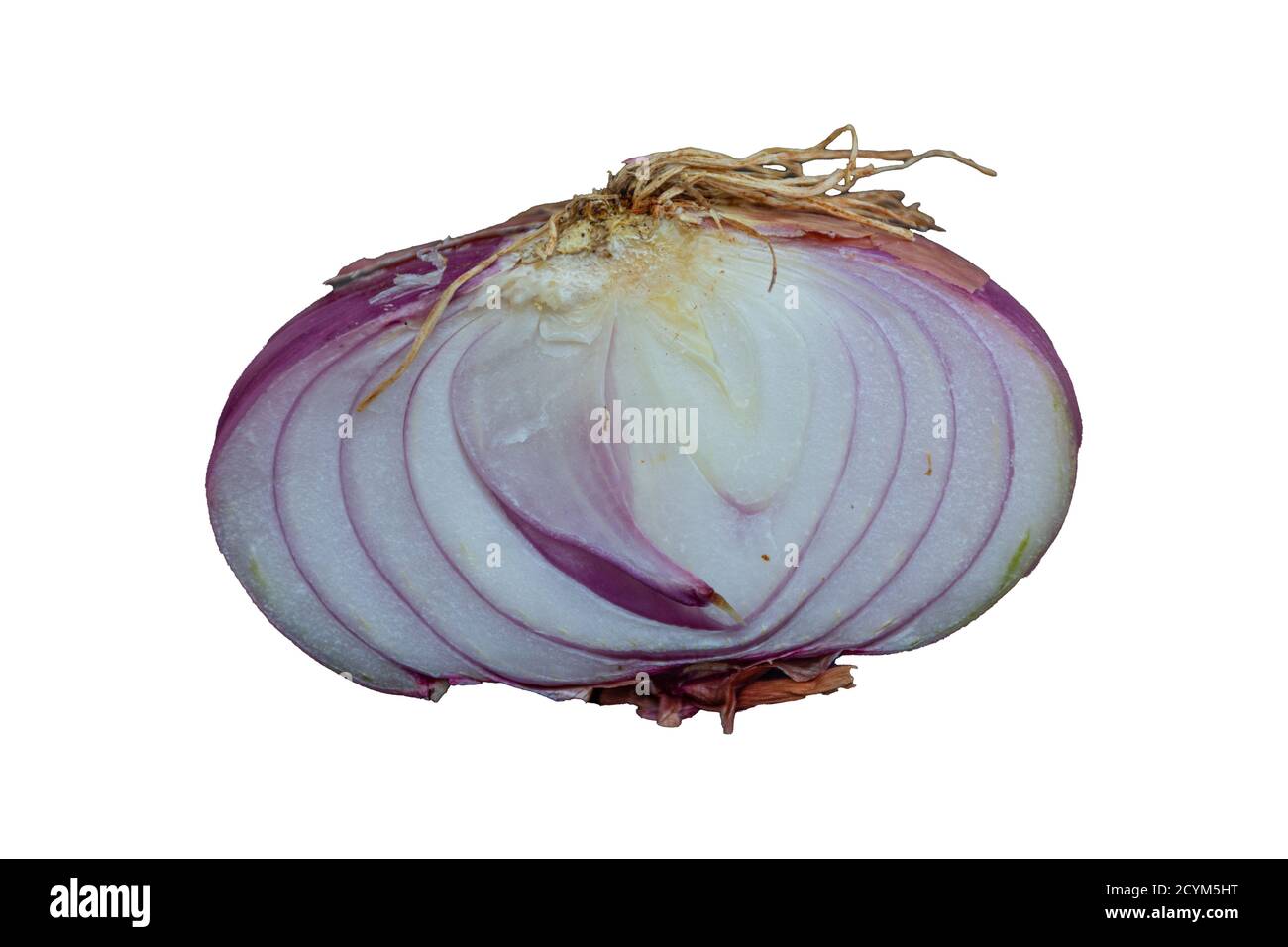 Old red onion isolated Cut Out Stock Images & Pictures - Alamy