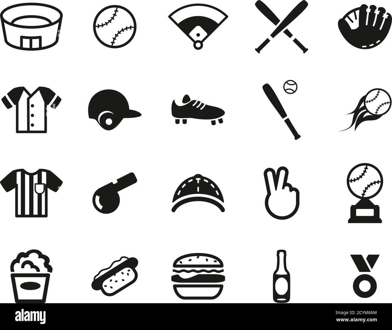 Baseball fan silhouette Stock Vector Images - Alamy