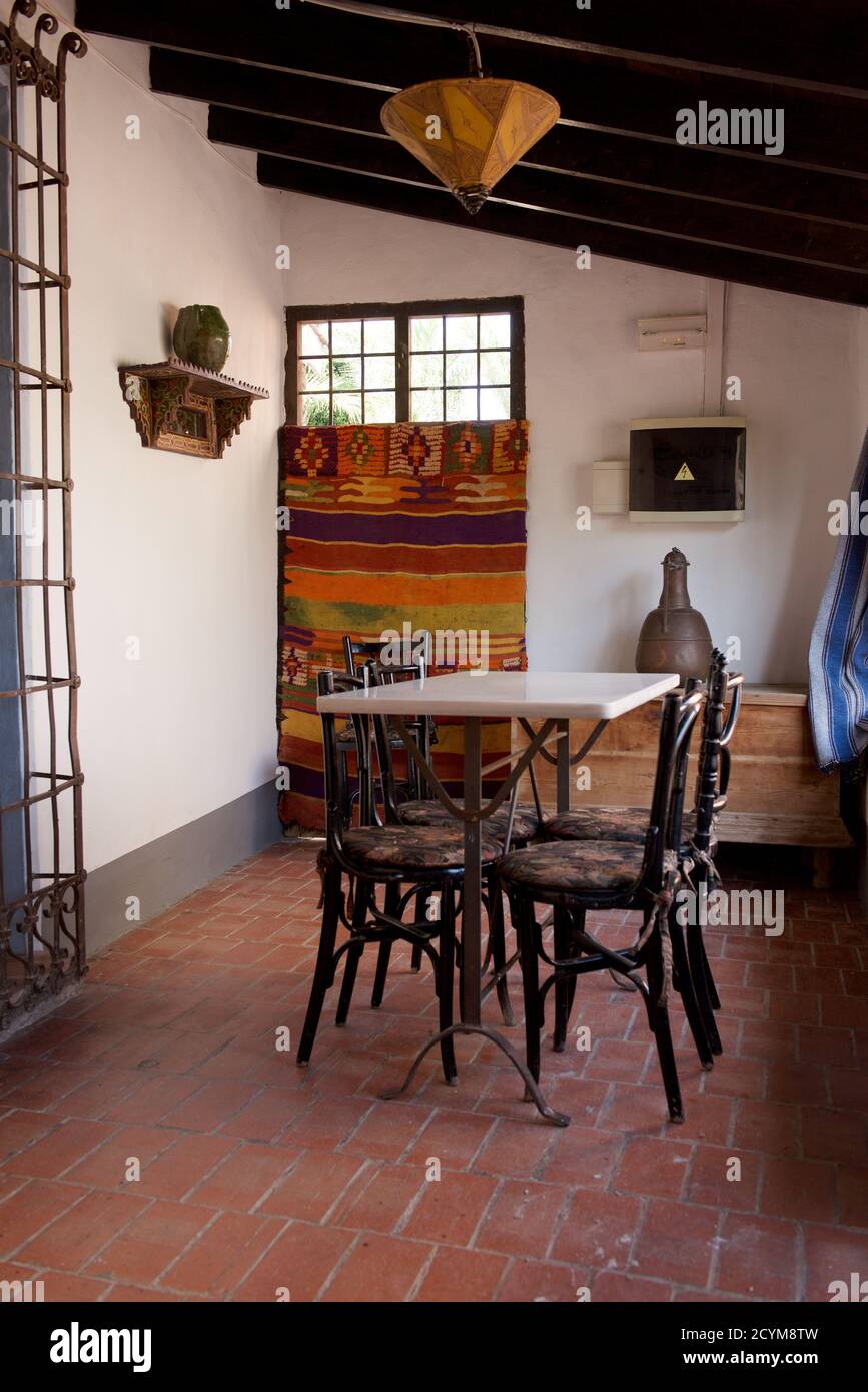Interior of Moroccan Tea House Stock Photo - Alamy
