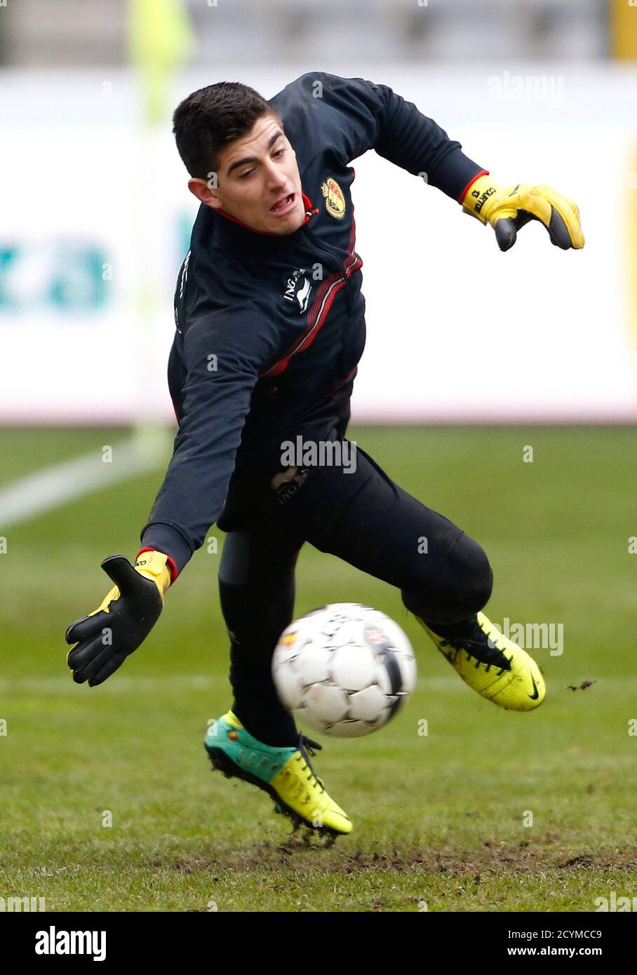 Belgium goalkeeper thibaut courtois hi-res stock photography and images ...