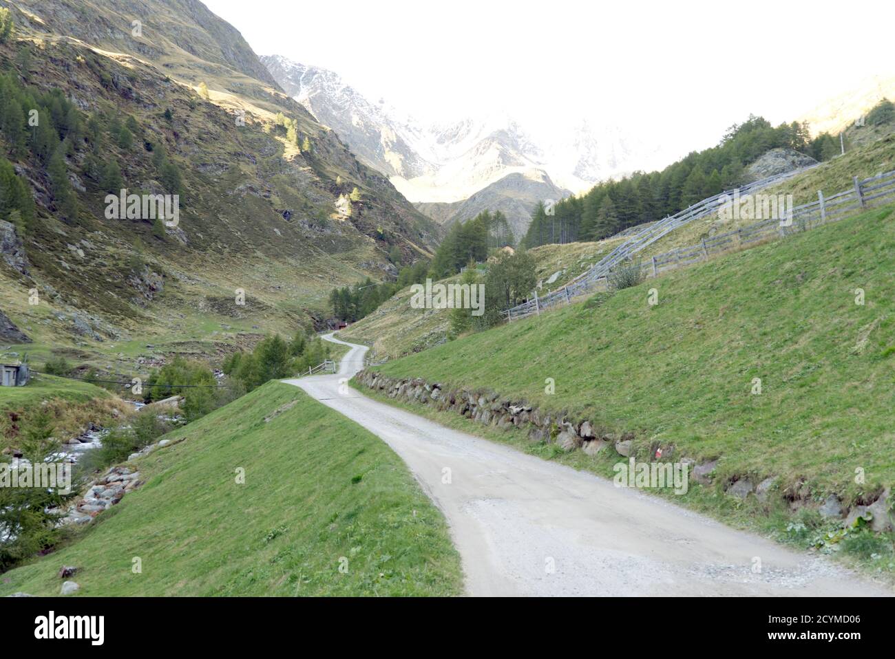 Beautiful image of an unknown road in the Otztal Alps on September 2020 ...
