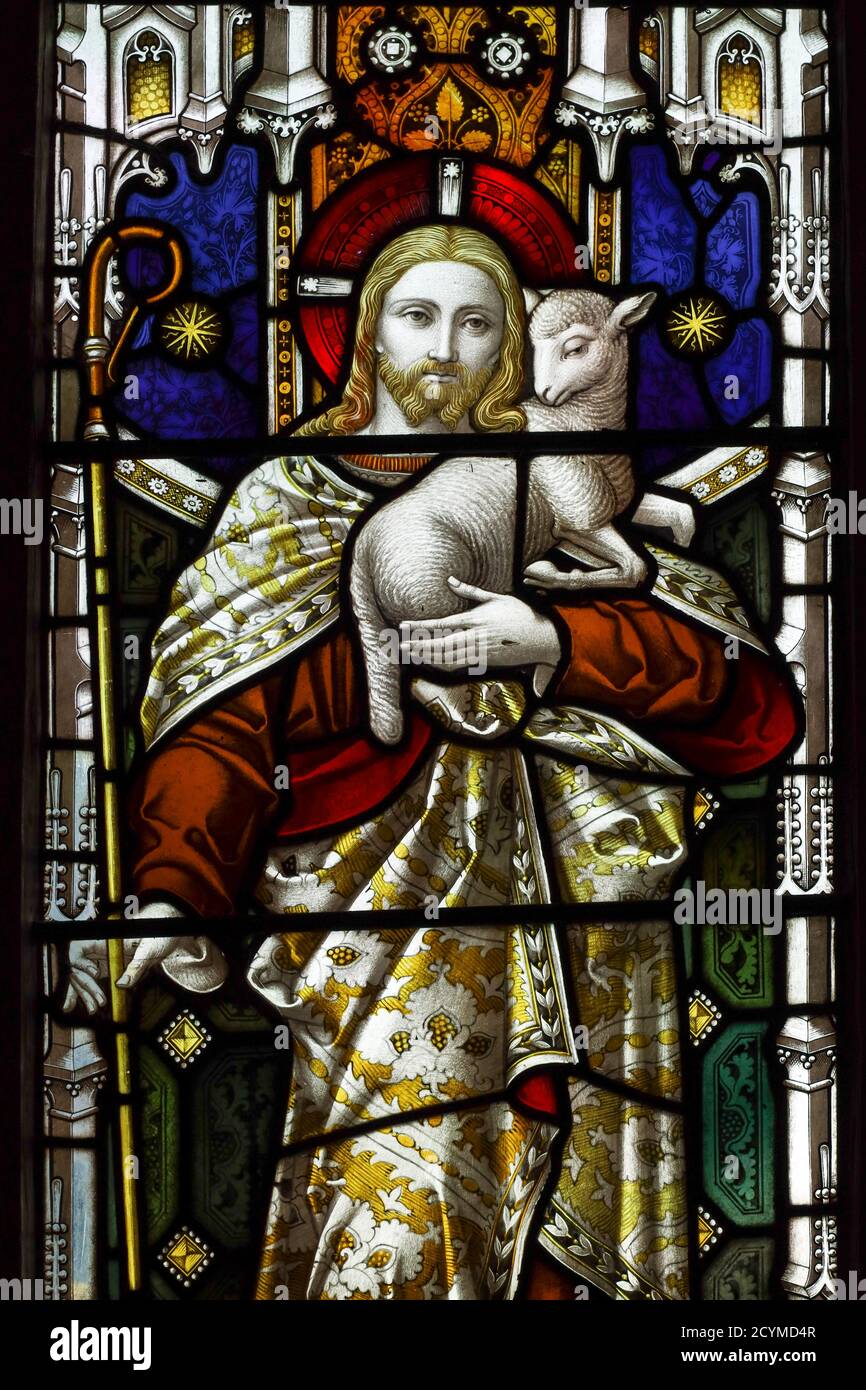 Jesus Lamb Of God Stained Glass