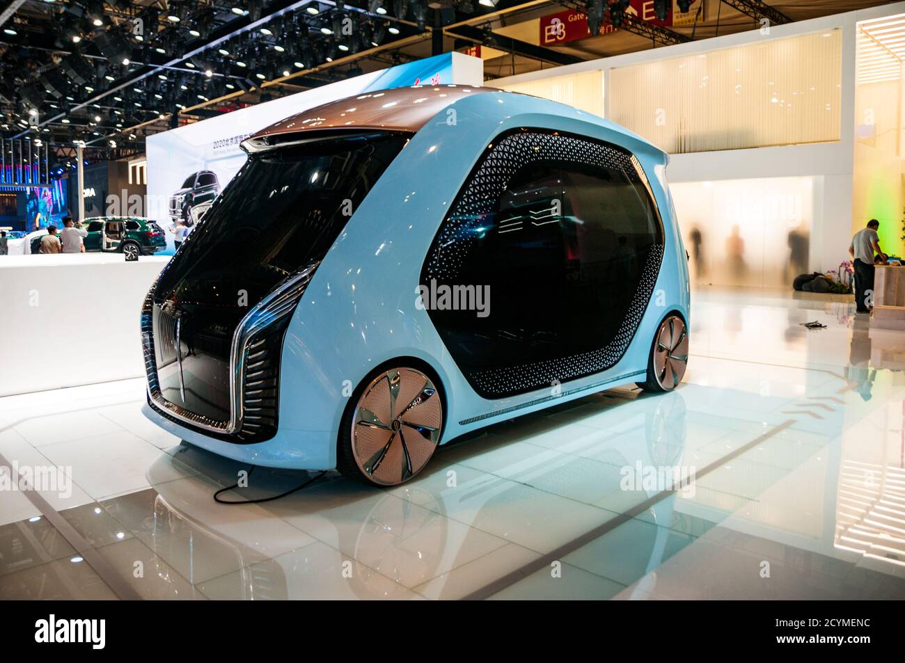 Hongqi minibus concept seen at the 2020 Beijing Auto Show Stock Photo ...