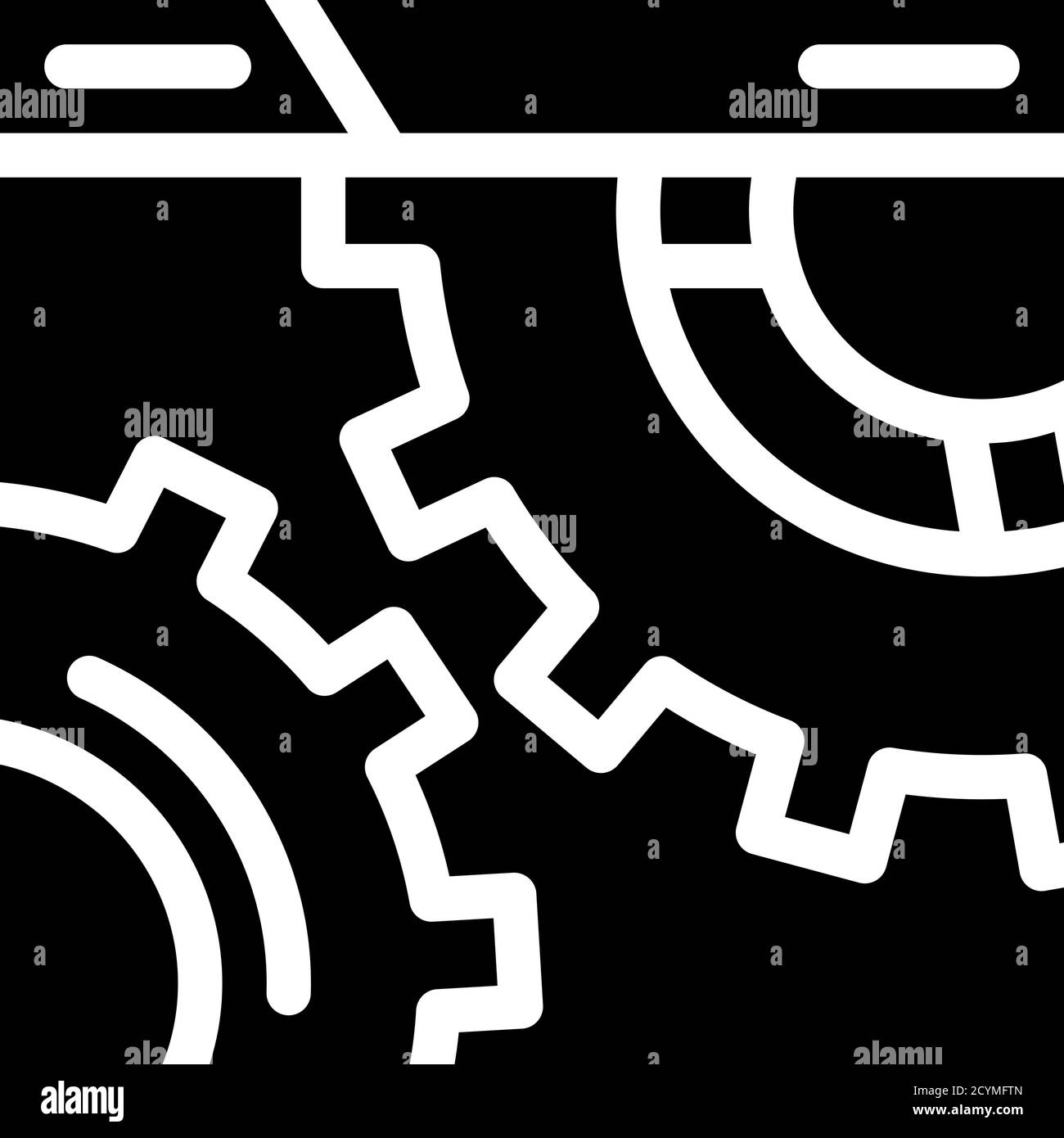 settings and seo optimization working mechanism glyph icon vector ... settings and seo optimization working mechanism glyph icon vector ...