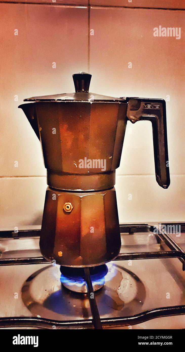 Campfire, Old Coffee Pot On The Fire High Resolution Stock Photography ...