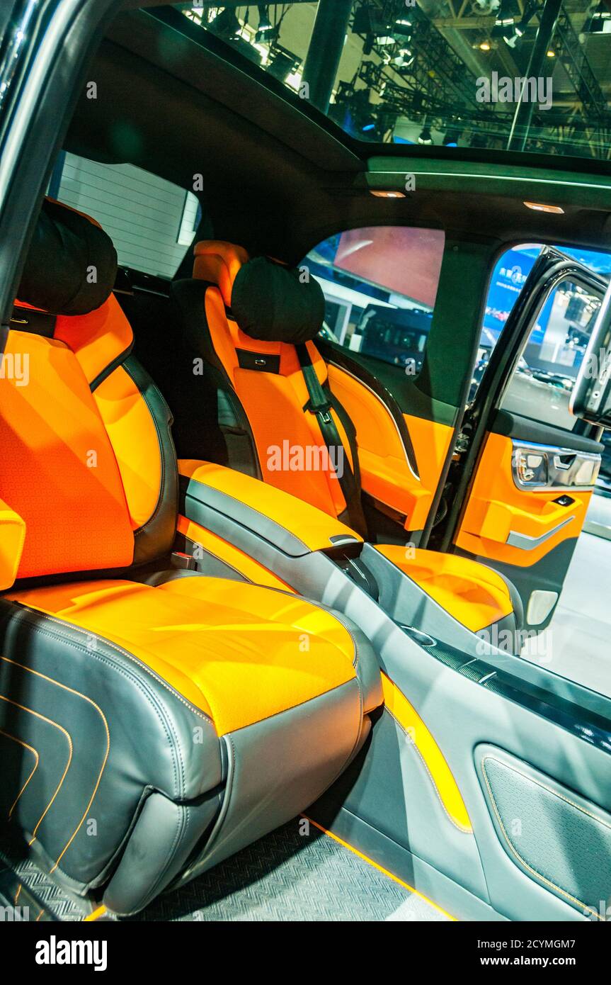 An LEVC London taxi pimped by Lorinser seen at the 2020 Beijing Auto ...