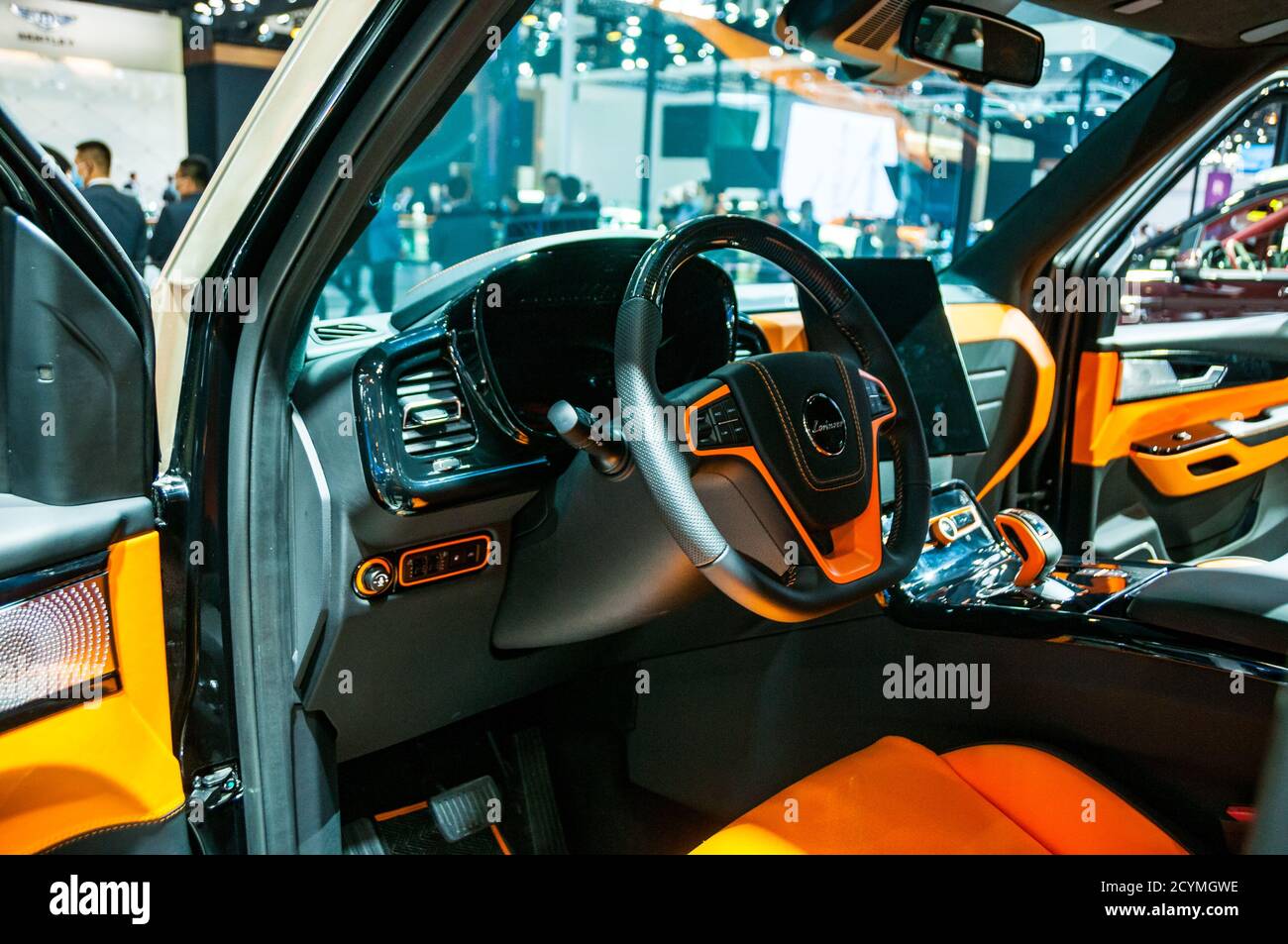 An LEVC London taxi pimped by Lorinser seen at the 2020 Beijing Auto ...