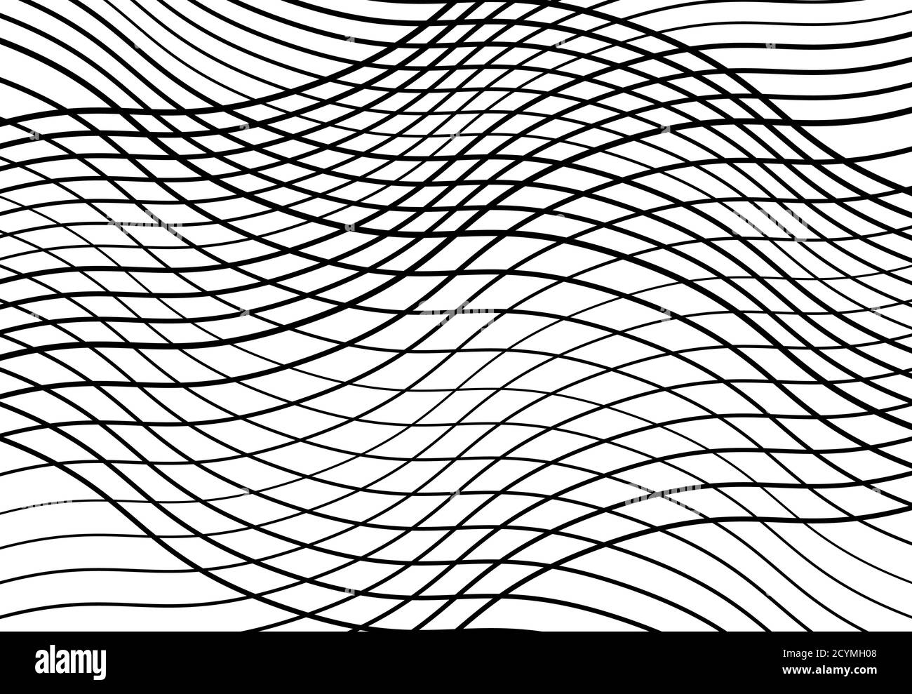 Wavy, billow, undulate lines reticulate, snake-skin mesh, grid ...