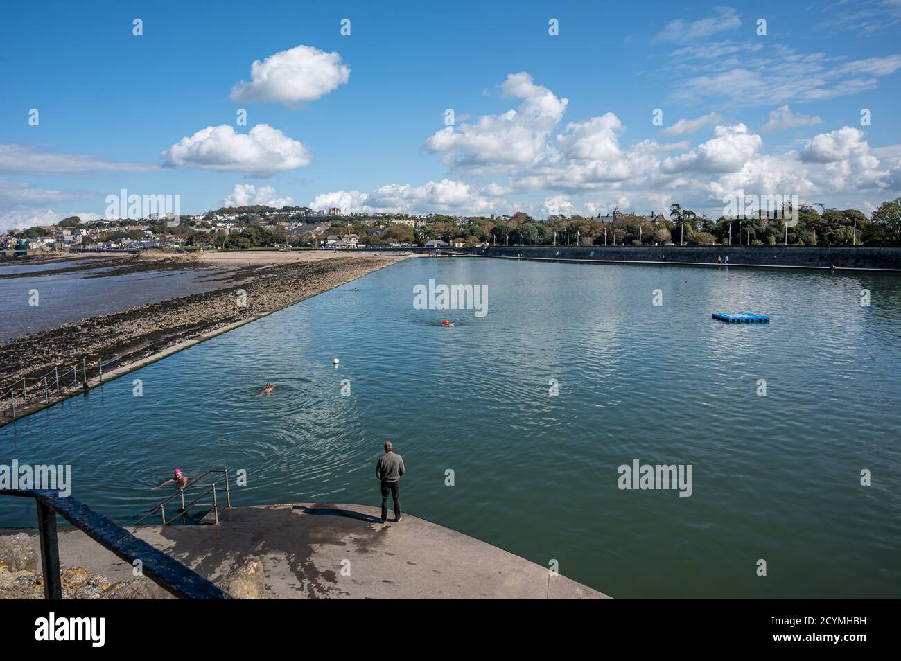 Clevedon marine lake, somerset hi-res stock photography and images - Alamy