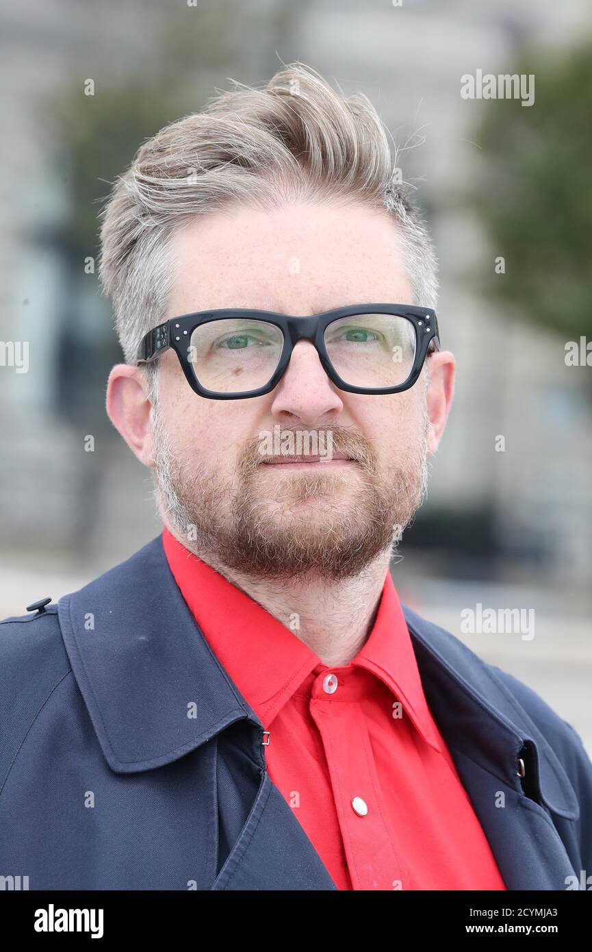 Artist Cold War Steve, who has created a new piece of art, Trumpscape ...