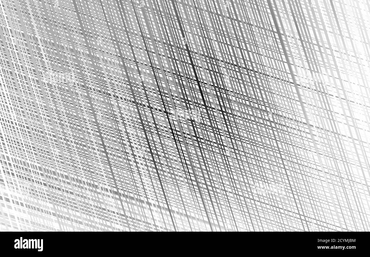 Grid, mesh geometric vector background, pattern. Black and white lines ...