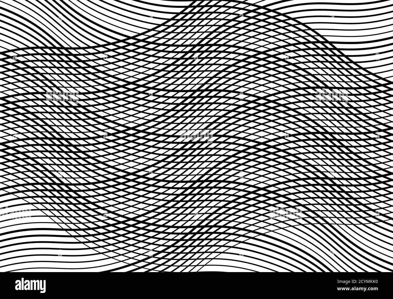 Wavy, billow, undulate lines reticulate, snake-skin mesh, grid ...