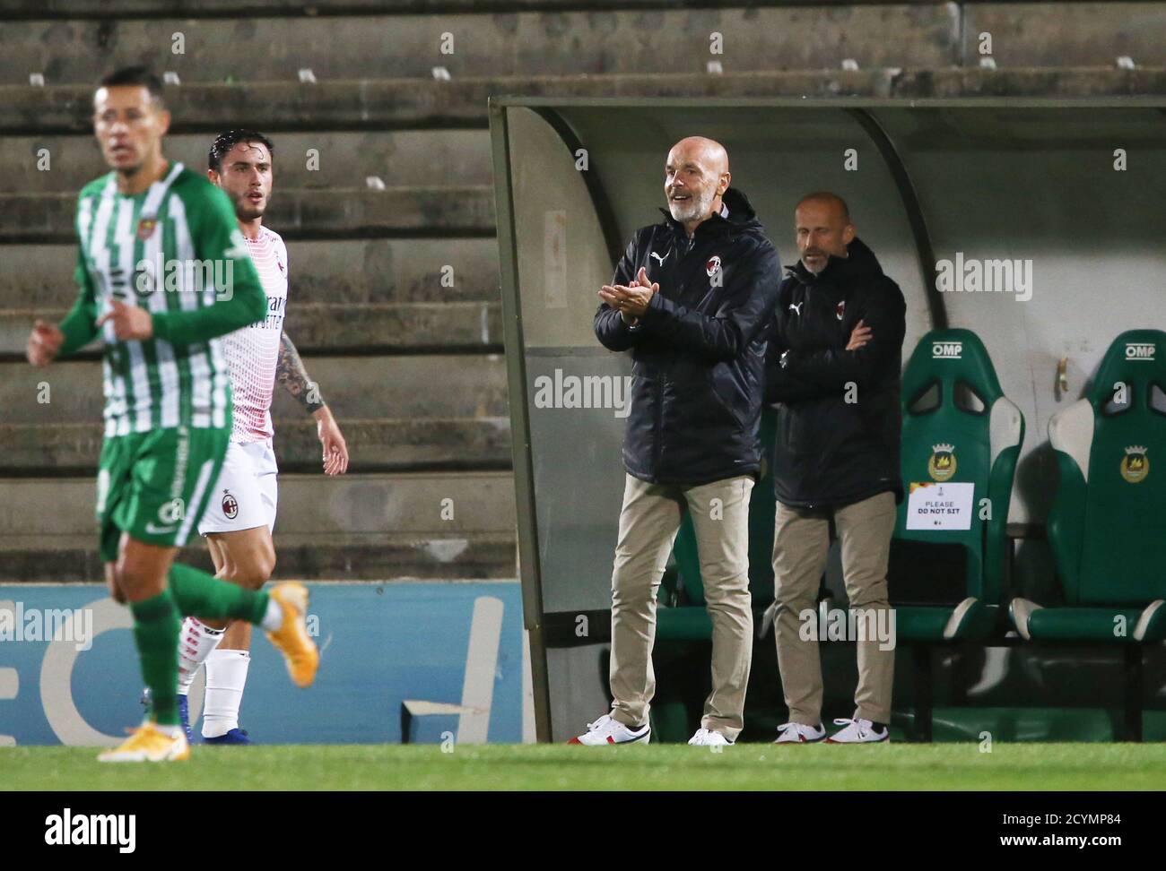 Stefano Pioli coach of Milan during the Europa League match between Rio ...