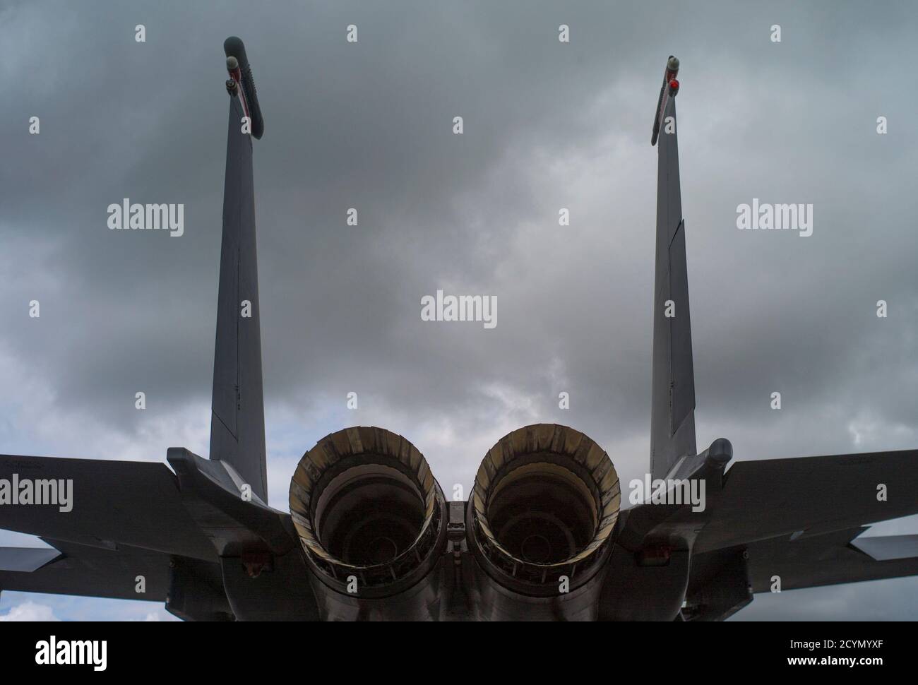 Rear view f 15e strike eagle hi-res stock photography and images - Alamy