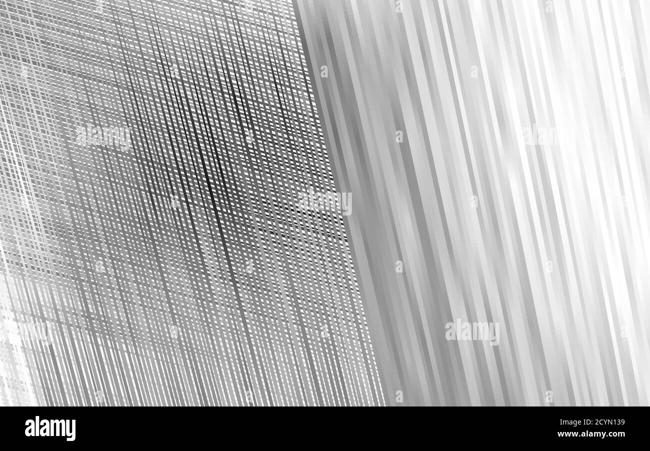 Grid, mesh geometric vector background, pattern. Black and white lines ...