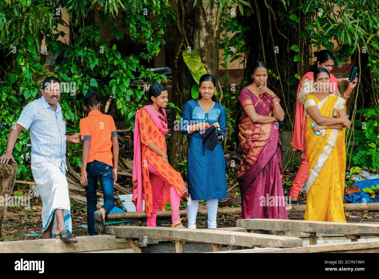 Ferry backwaters kerala hi-res stock photography and images - Alamy