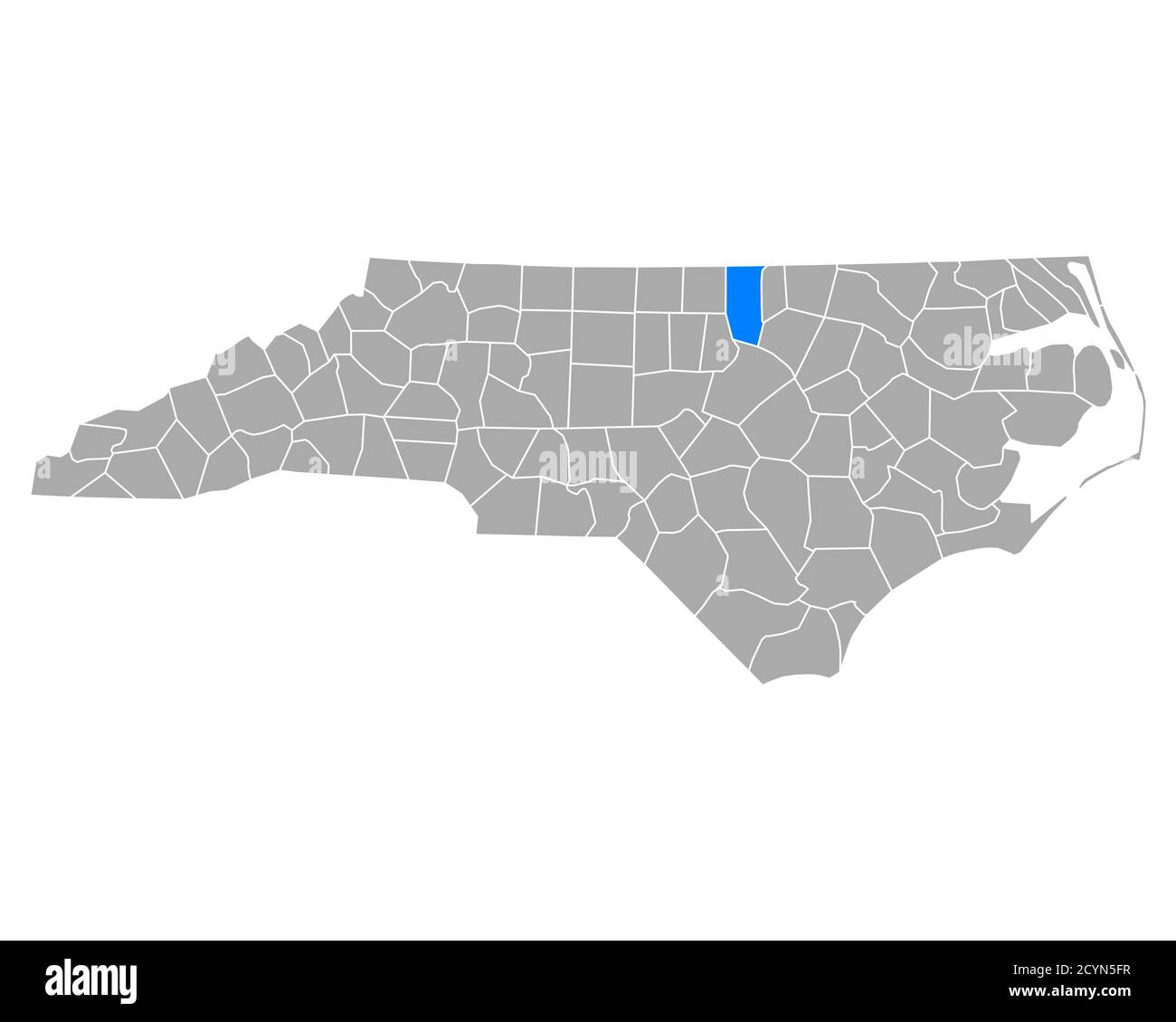 Map of Granville in North Carolina Stock Photo - Alamy