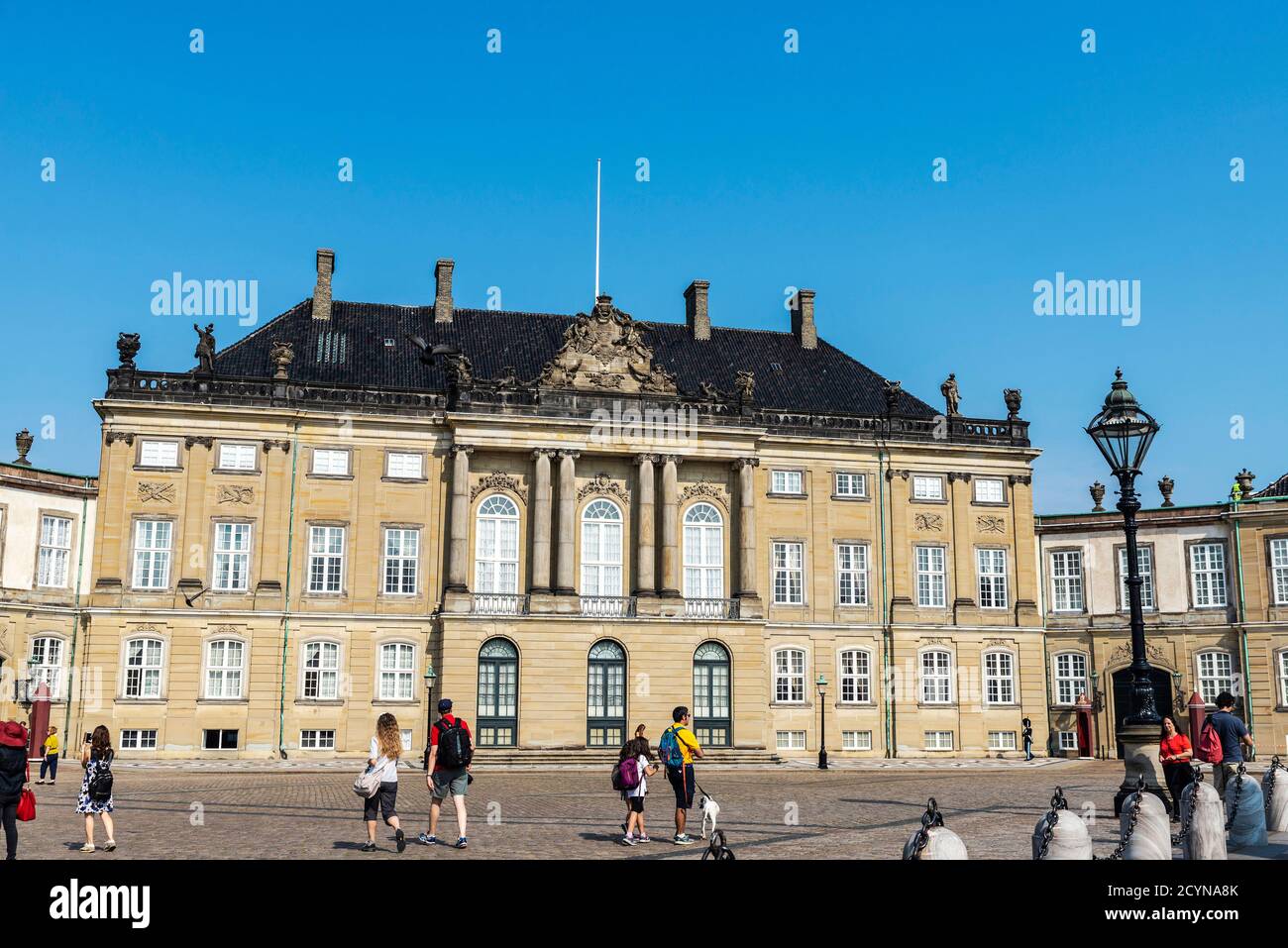 Copenhagen, Denmark - August 27, 2019: Facade of the Christian VIII ...