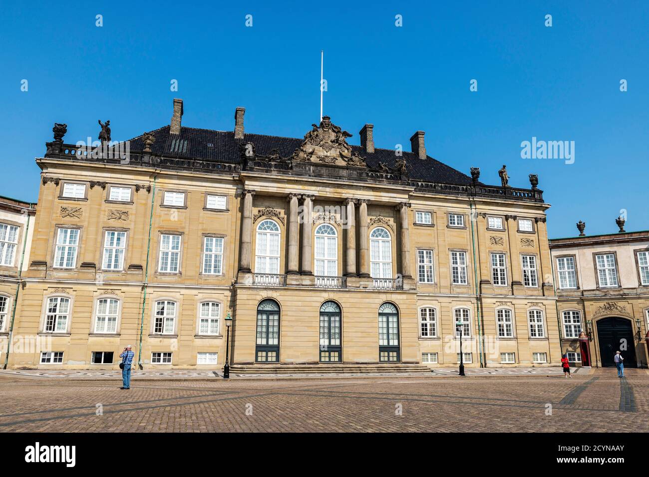 Copenhagen, Denmark - August 27, 2019: Facade of the Christian VIII ...