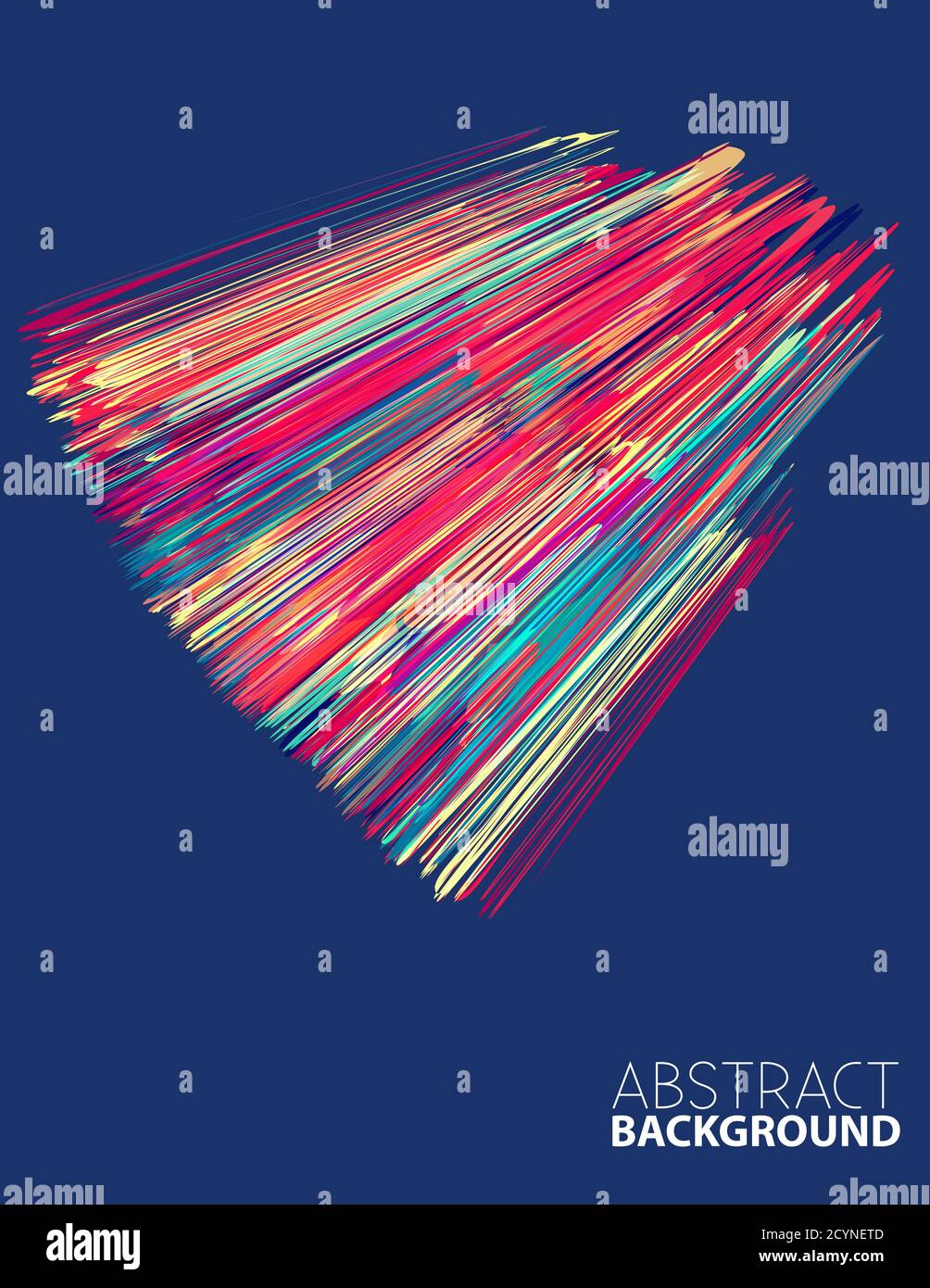 Abstract template of simple poster with motley abstraction for a ...