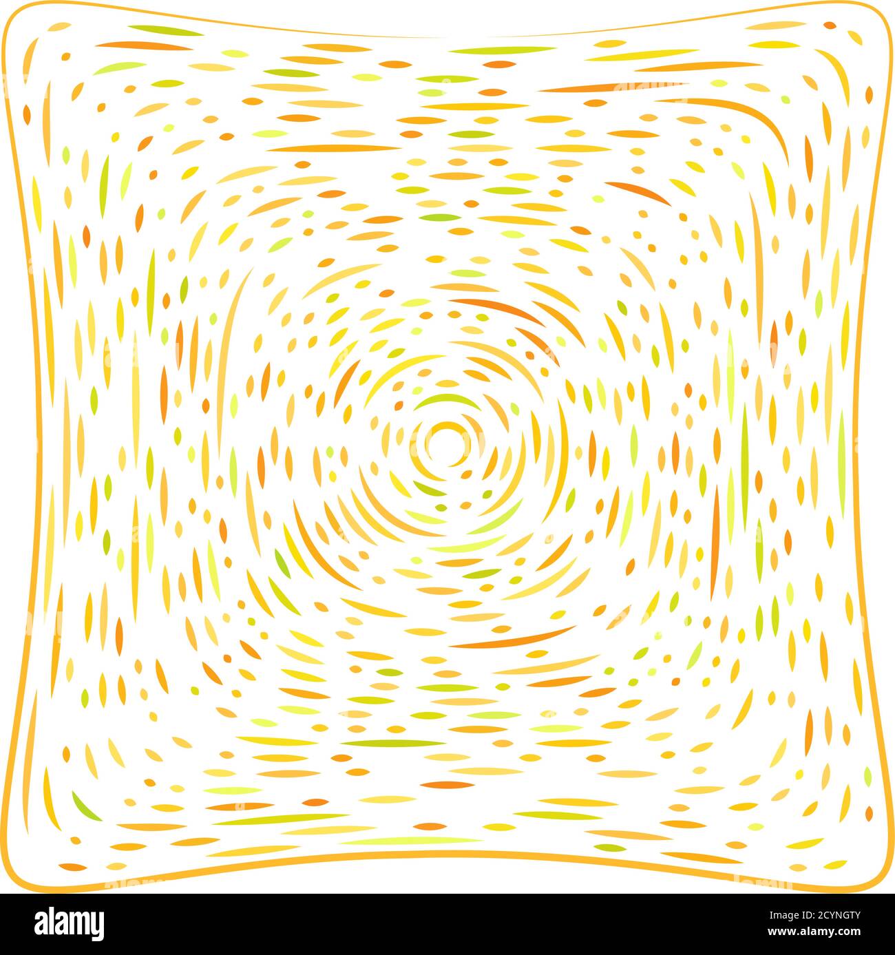 Squeeze distortion square particle element. Abstract geometric ...