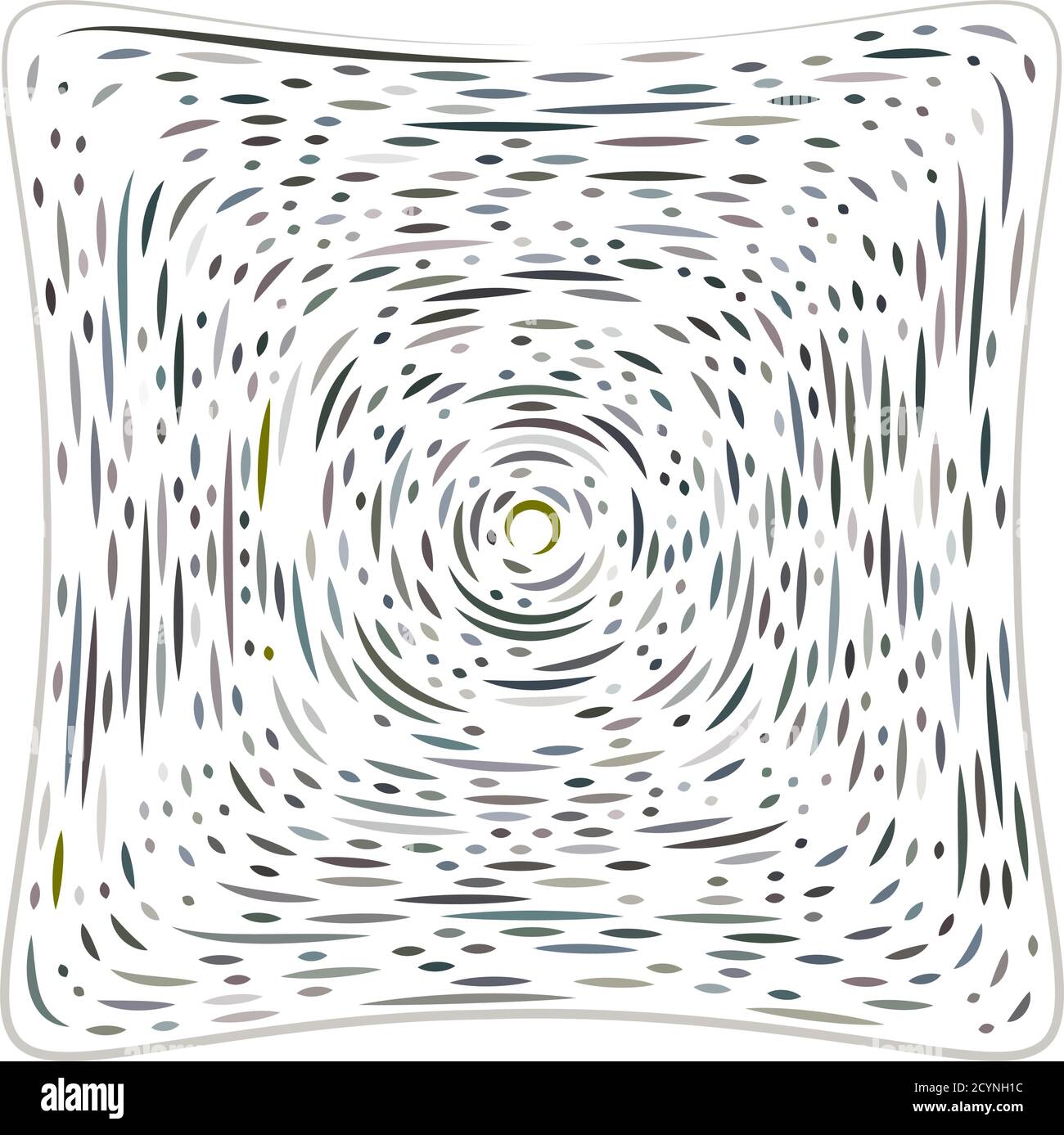 Squeeze distortion square particle element. Abstract geometric ...