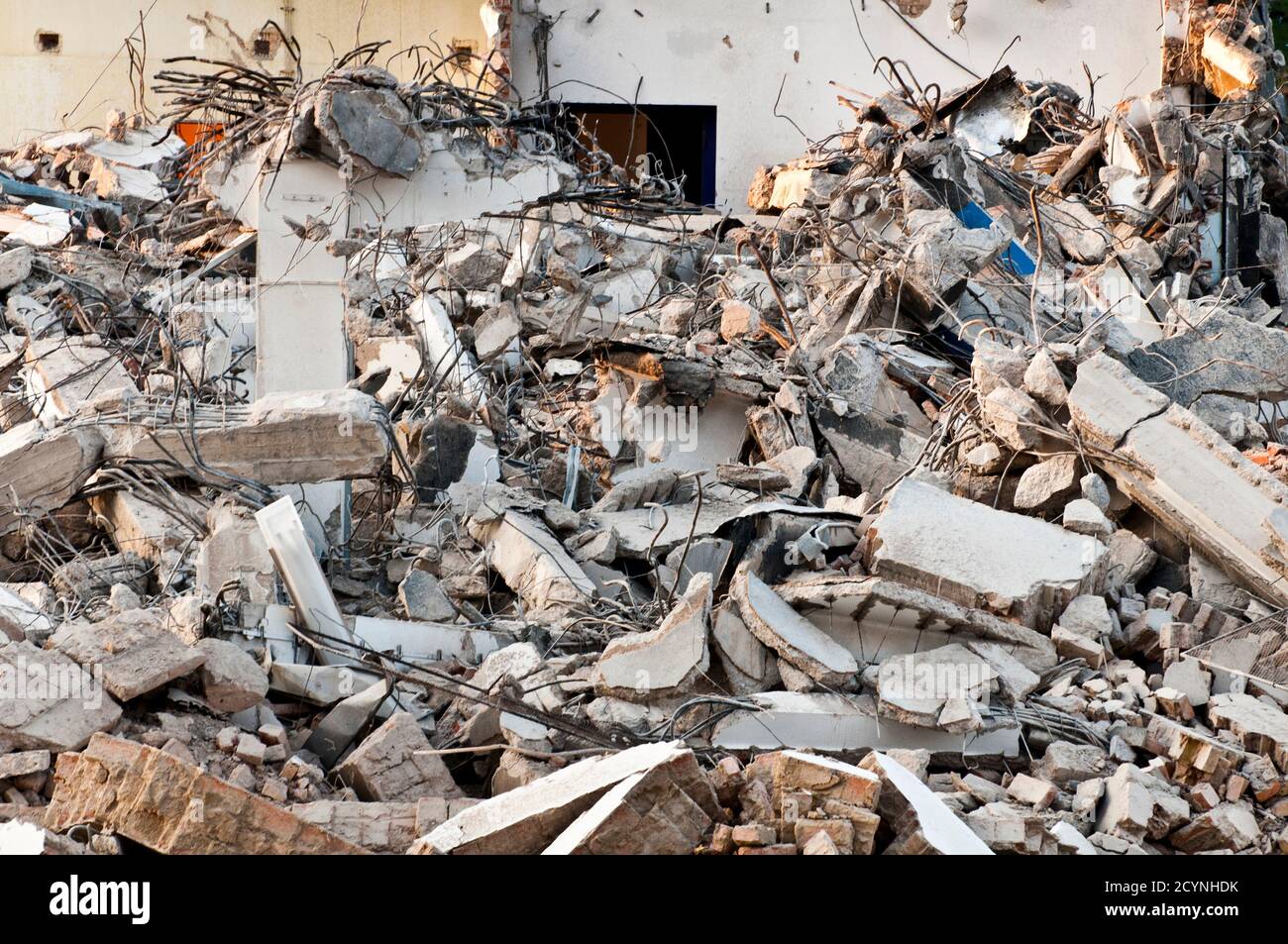 rubble and debris after building demolition Stock Photo - Alamy