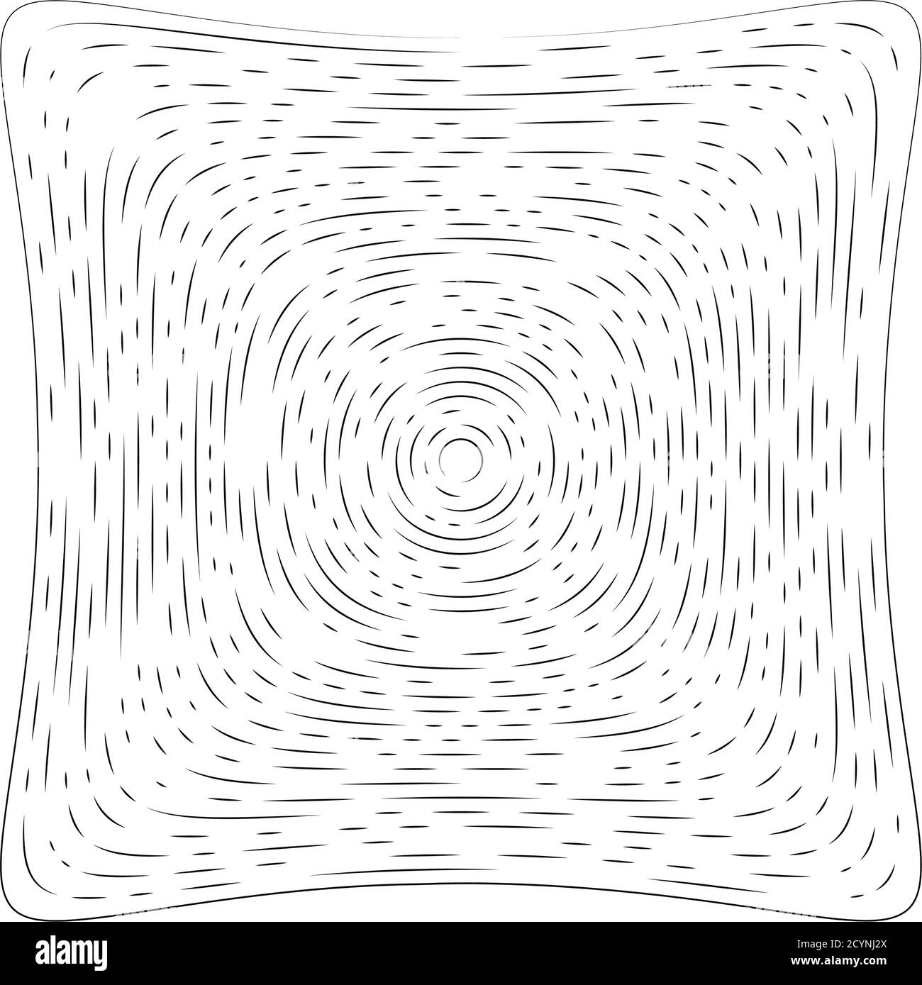 Squeeze distortion square particle element. Abstract geometric ...