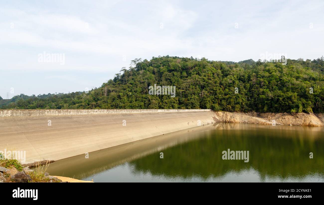 Babagon Dam in Sabah, Malaysia. It is a water reservoir and flood ...