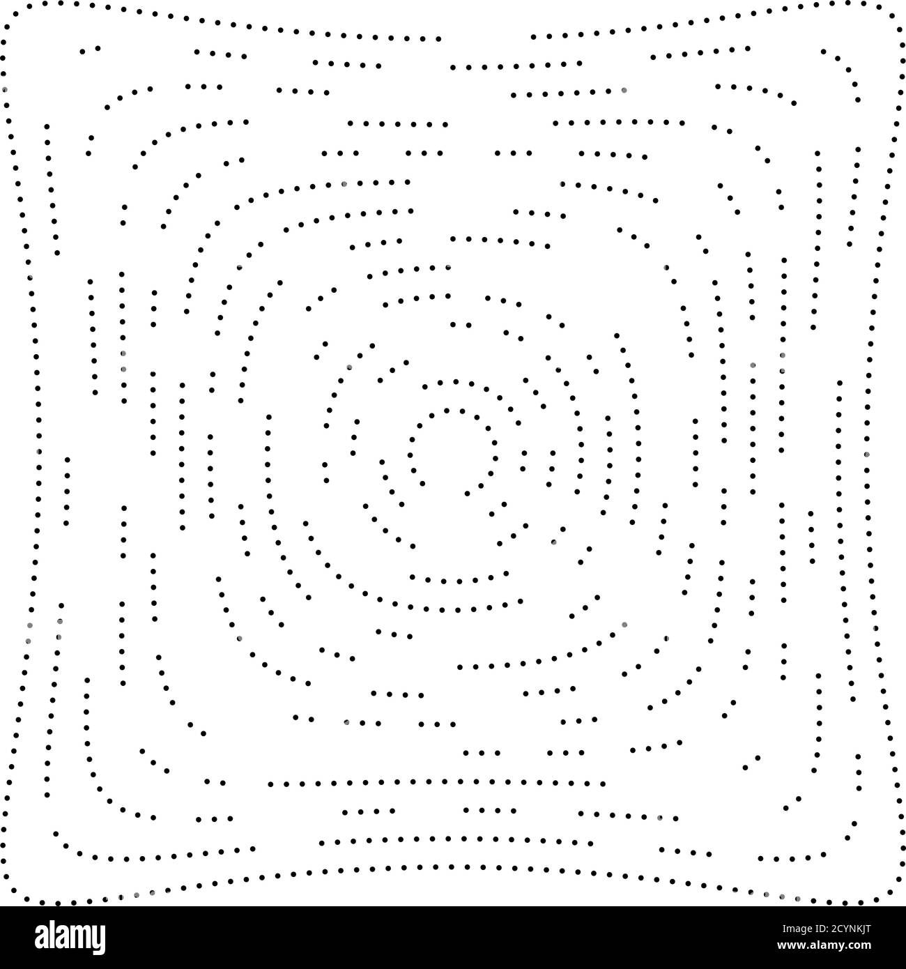 Squeeze distortion square particle element. Abstract geometric ...