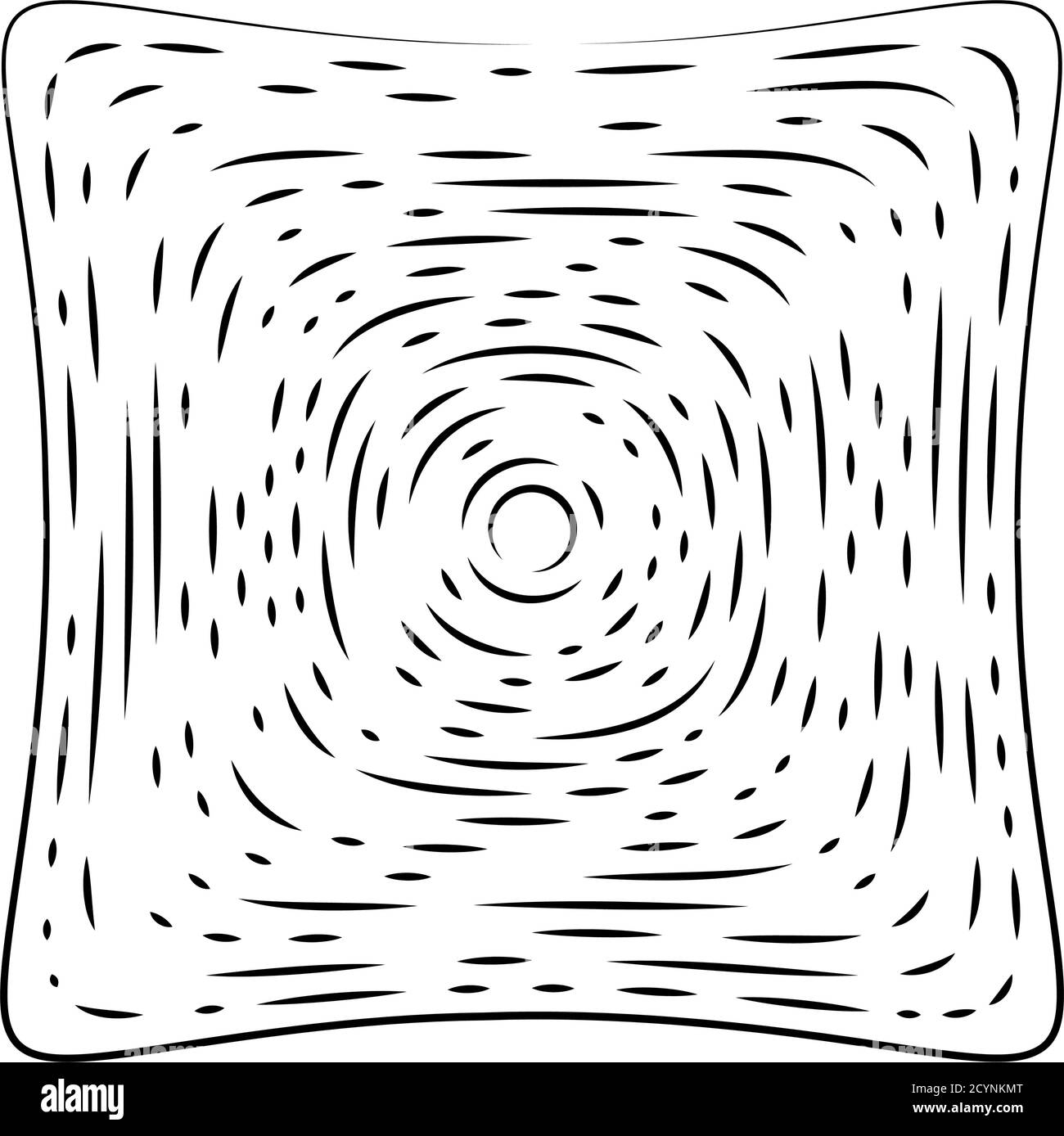 Squeeze distortion square particle element. Abstract geometric ...