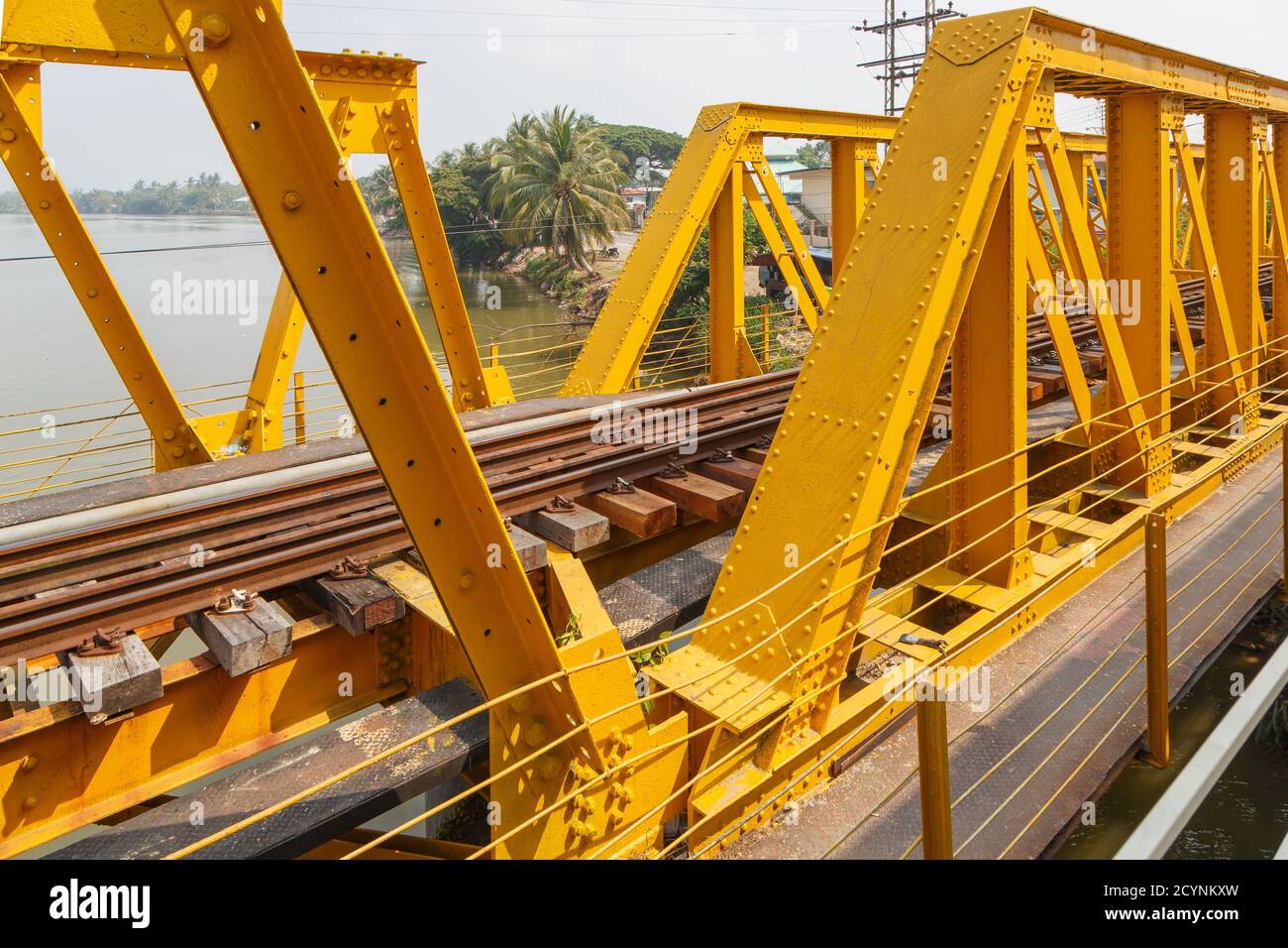 Papar, Sabah, Malaysia: The Papar Railway Bridge. Part of it is from ...