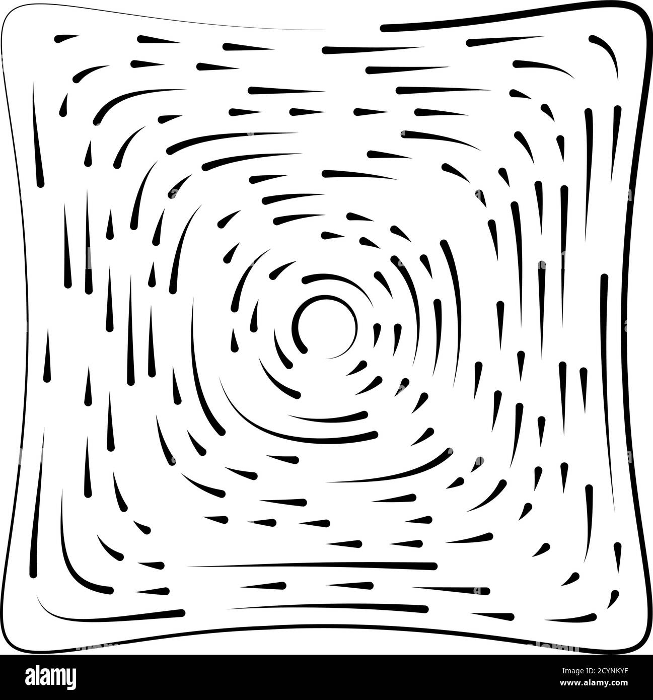 Squeeze distortion square particle element. Abstract geometric ...