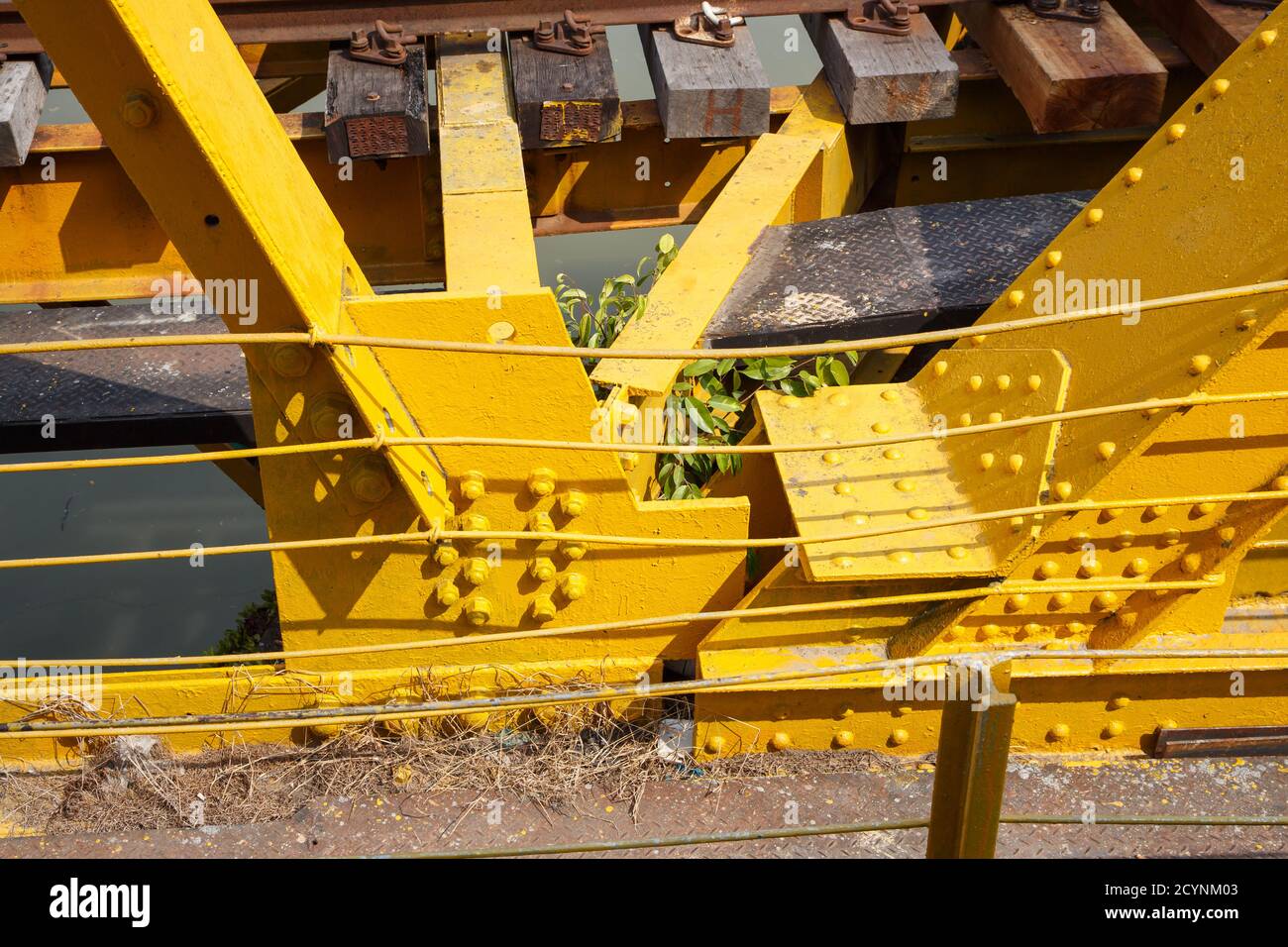 Papar, Sabah, Malaysia: The Papar Railway Bridge. Part of it is from ...