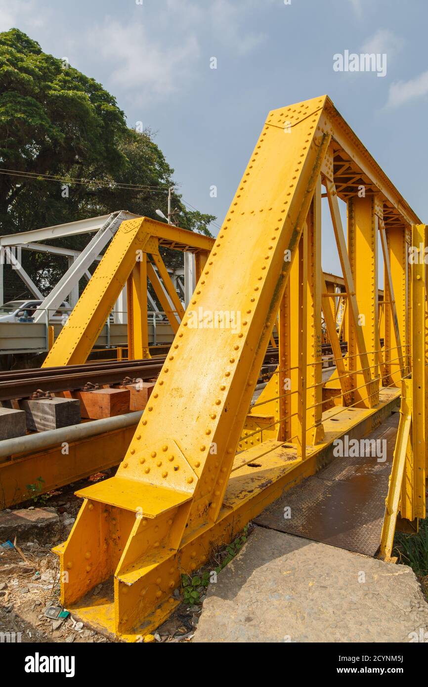Papar, Sabah, Malaysia: The Papar Railway Bridge. Part of it is from ...