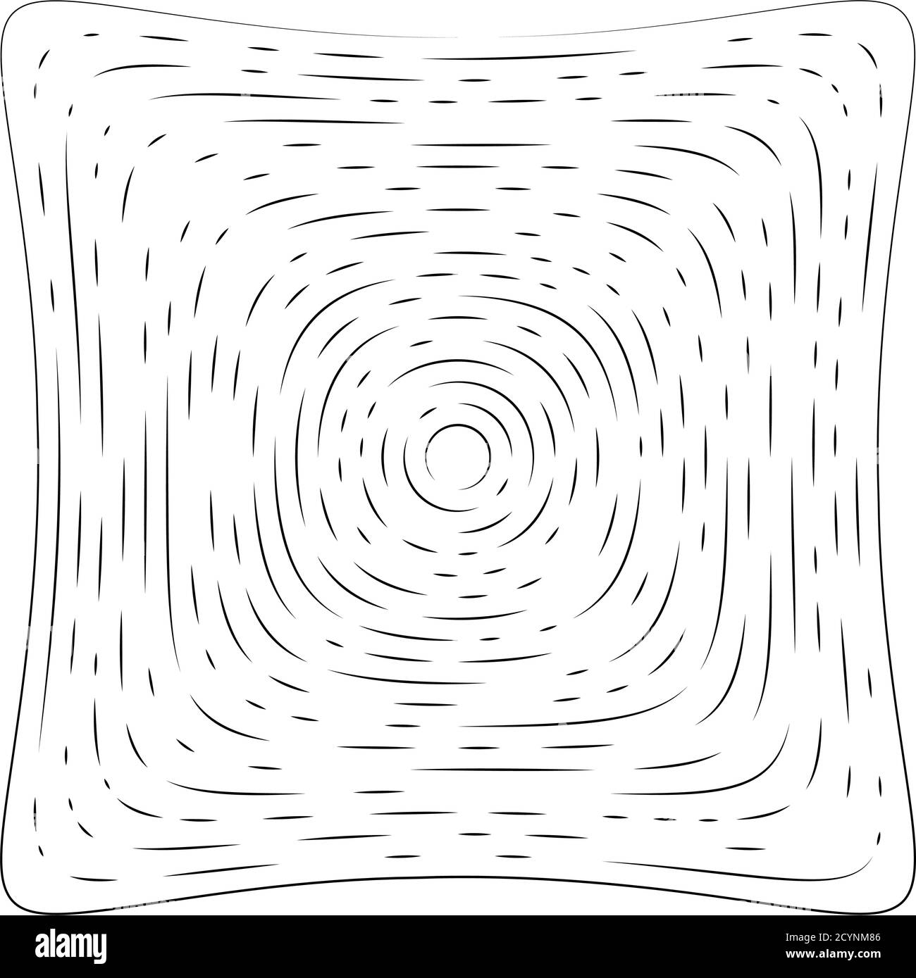 Squeeze distortion square particle element. Abstract geometric ...