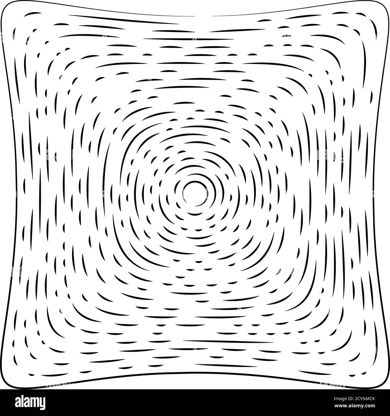 Squeeze distortion square particle element. Abstract geometric ...