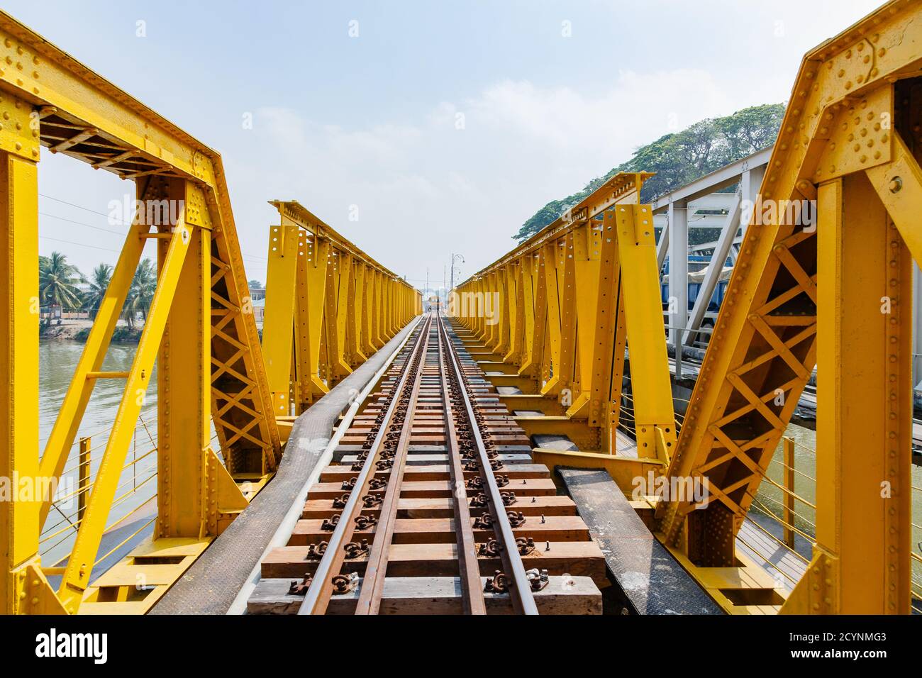 Papar, Sabah, Malaysia: The Papar Railway Bridge. Part of it is from ...