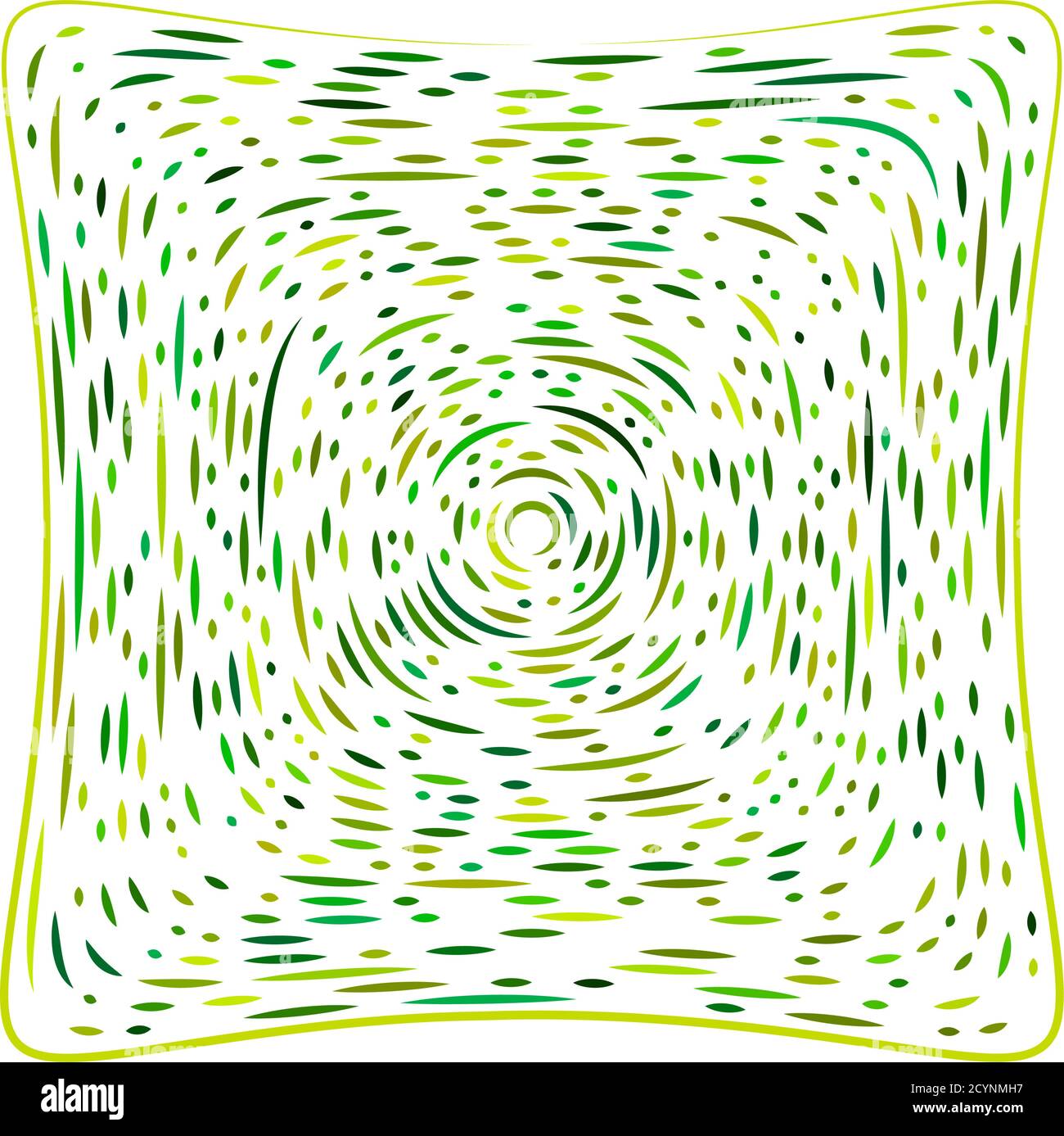 Squeeze distortion square particle element. Abstract geometric ...