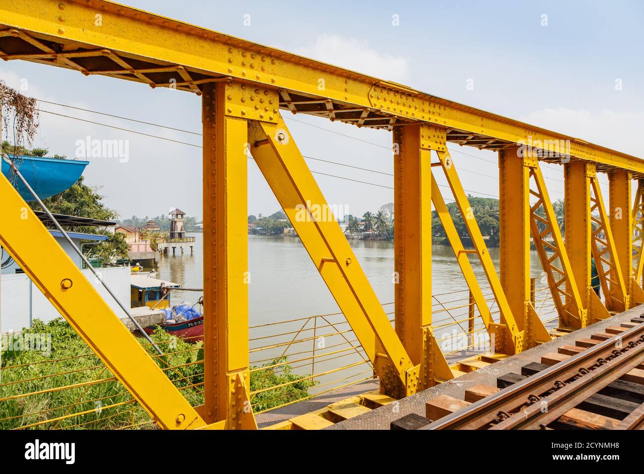 Papar, Sabah, Malaysia: The Papar Railway Bridge. Part of it is from ...