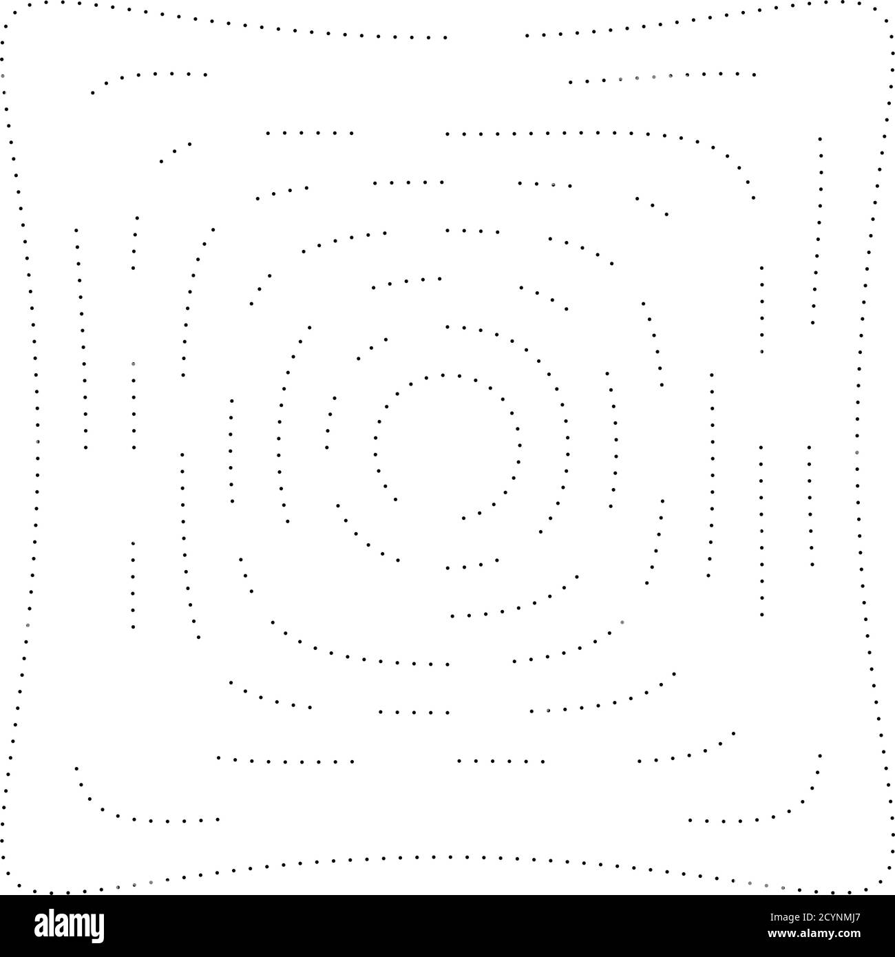 Squeeze distortion square particle element. Abstract geometric ...