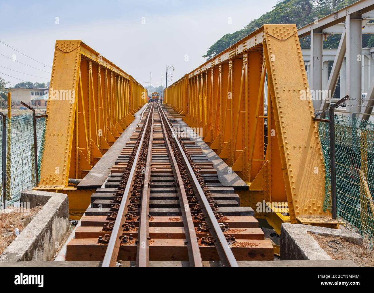 Papar, Sabah, Malaysia: The Papar Railway Bridge. Part of it is from ...
