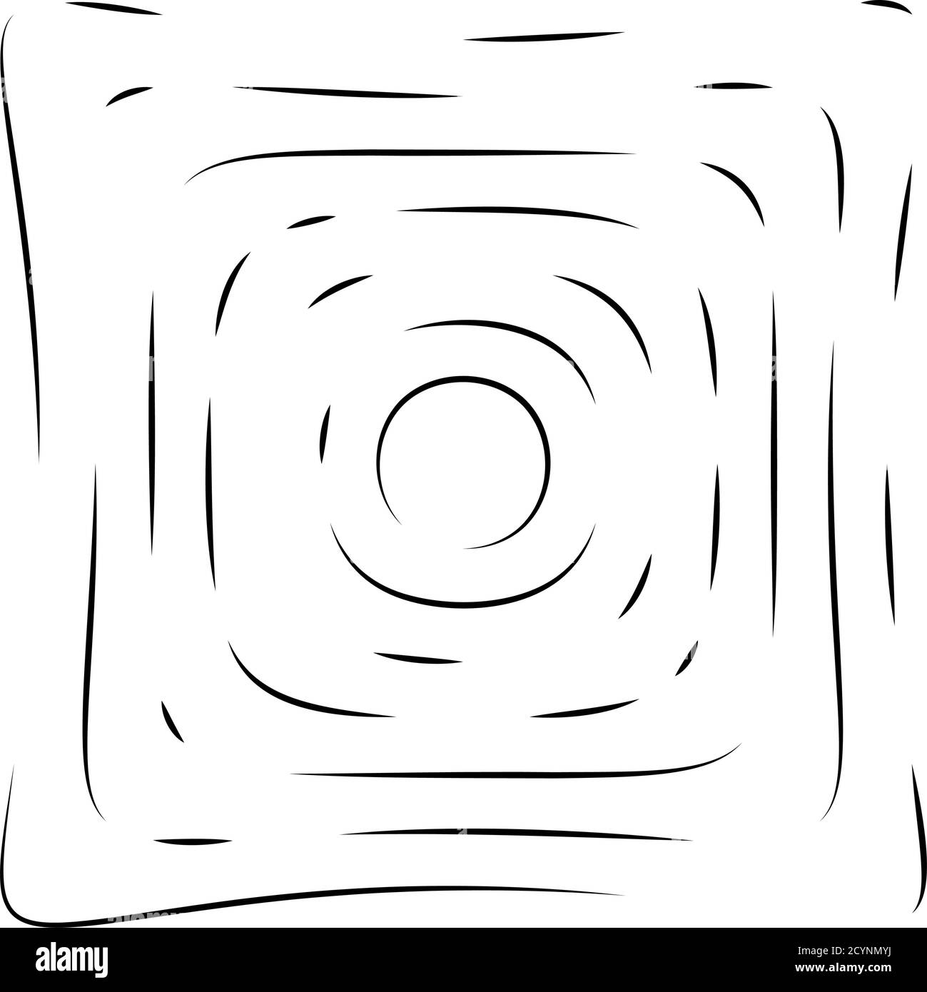 Squeeze distortion square particle element. Abstract geometric ...